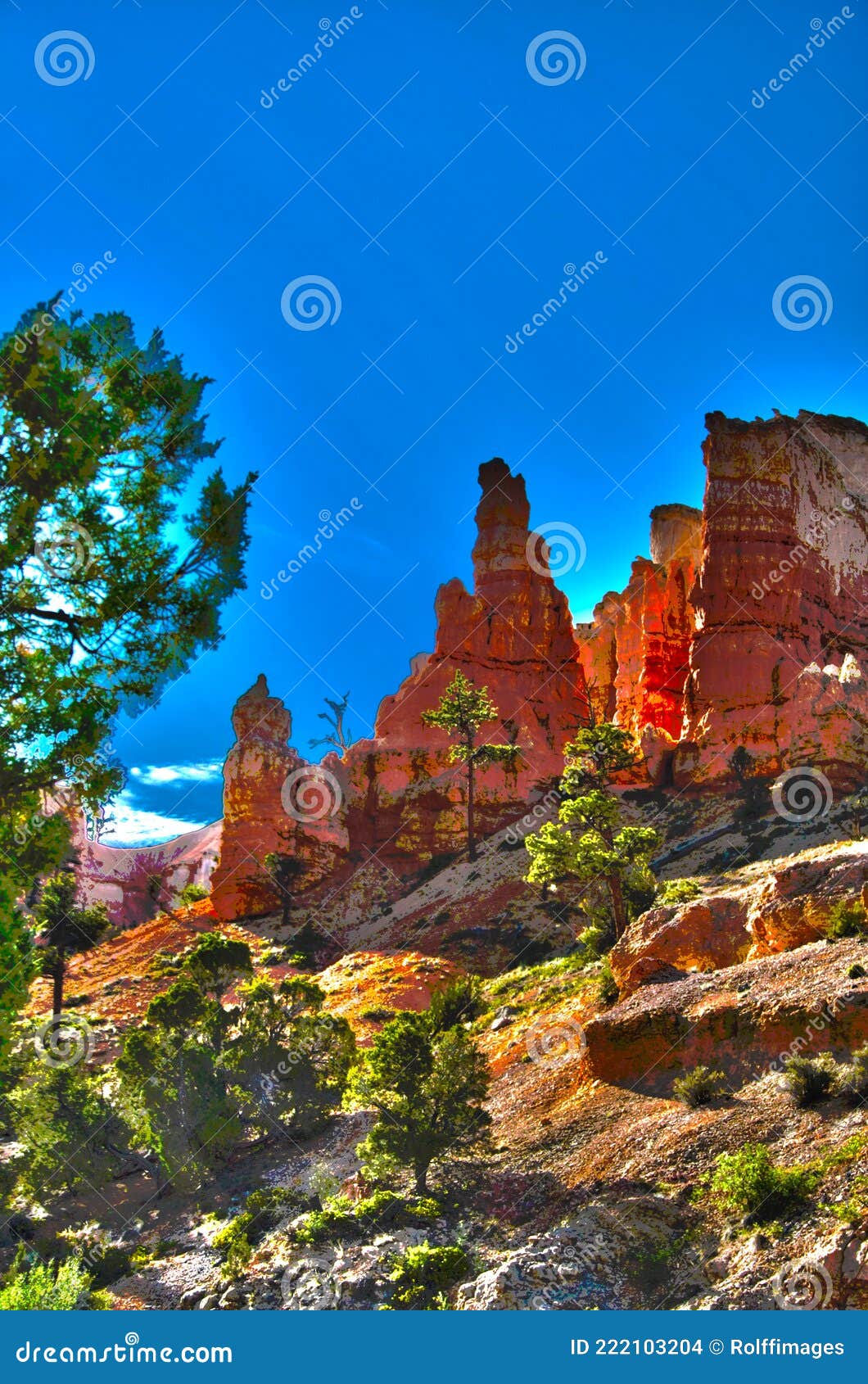 Grand Canyon Scene stock photo. Image of environment - 222103204