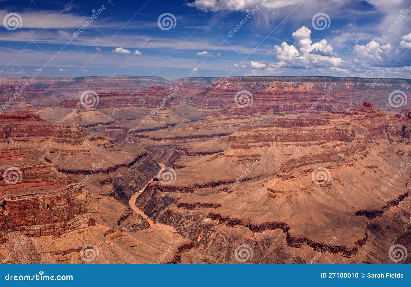 Grand Canyon South Rim Overlook Stock Photo - Image of landscape ...