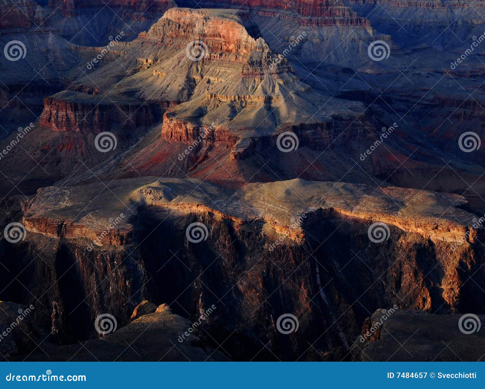 Grand Canyon Sunset Color stock image. Image of formations - 7484657