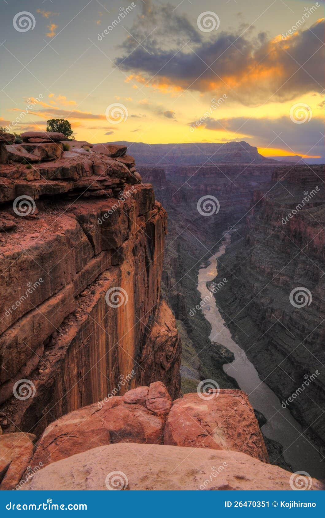 Grand Canyon Toroweap Point Sunrise Stock Image - Image of point ...