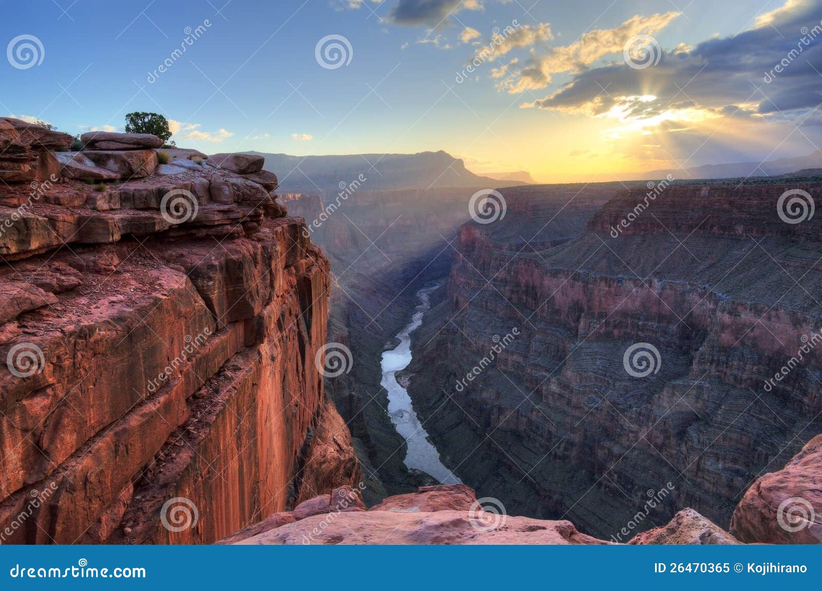 Grand Canyon Toroweap Point Sunrise Stock Image - Image of north ...