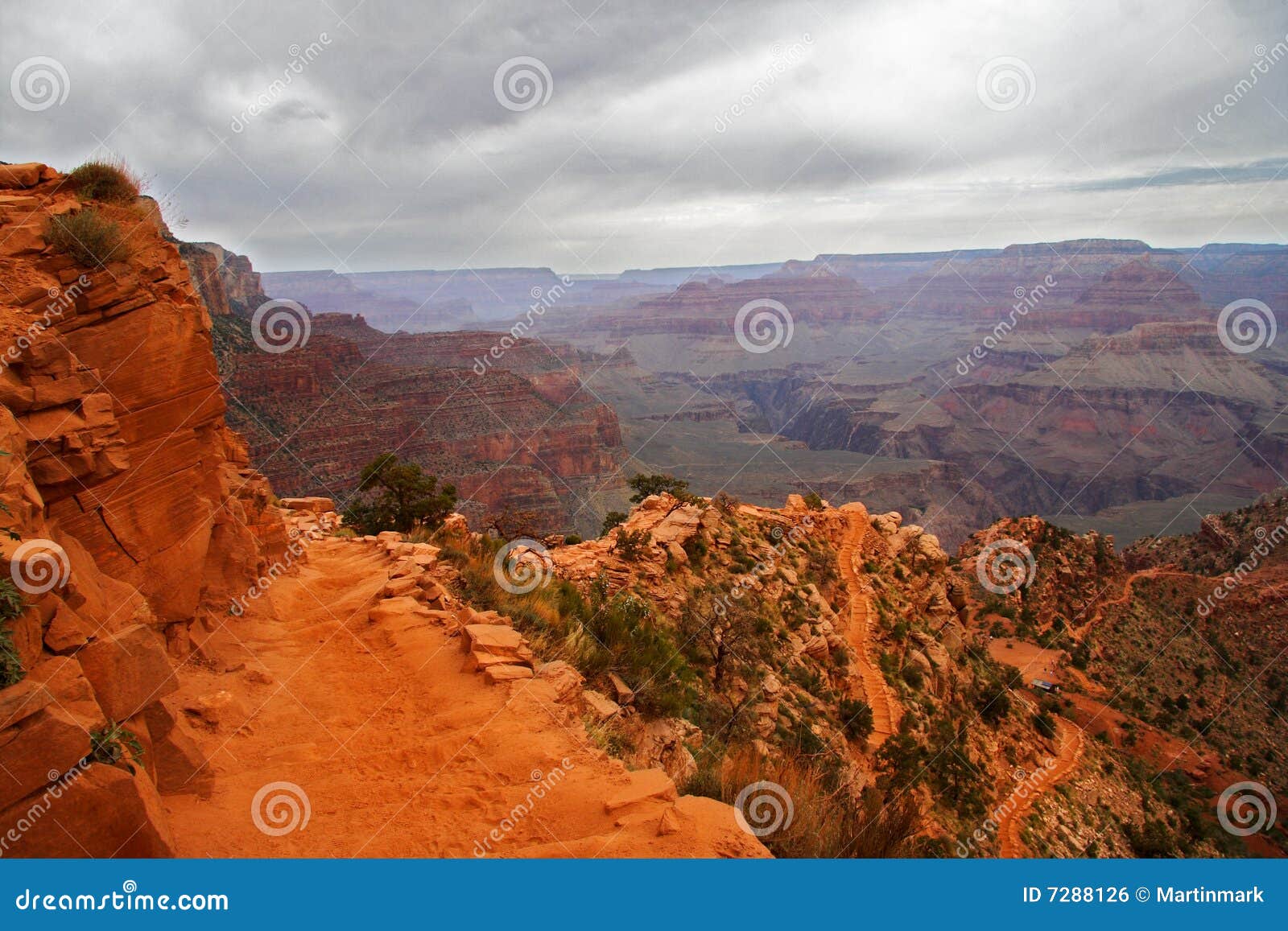 Grand Canyon trail stock photo. Image of hiking, exploration - 7288126