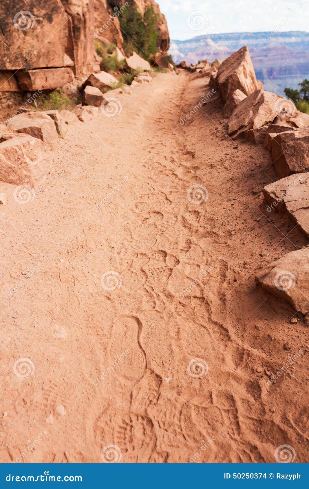 Grand Canyon trail stock photo. Image of path, park, landmark - 50250374