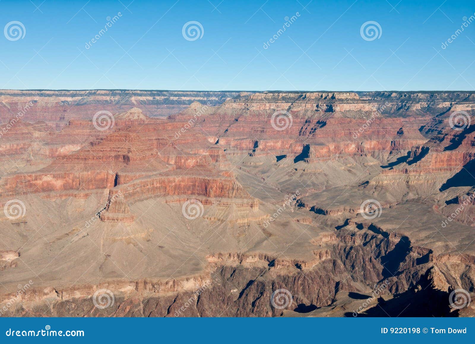 Grand Canyon valley stock photo. Image of aerial, sunny - 9220198
