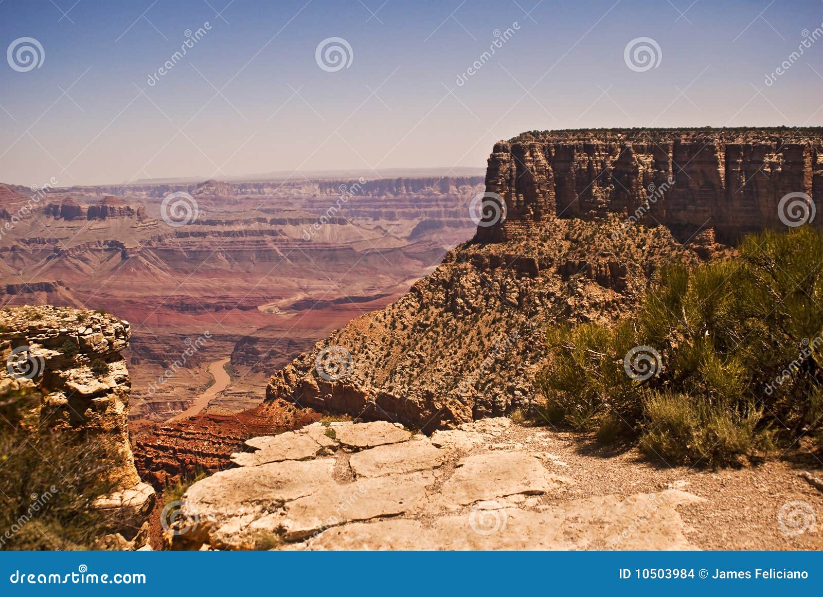 Grand Canyon View from Mohave Point Stock Photo - Image of national ...