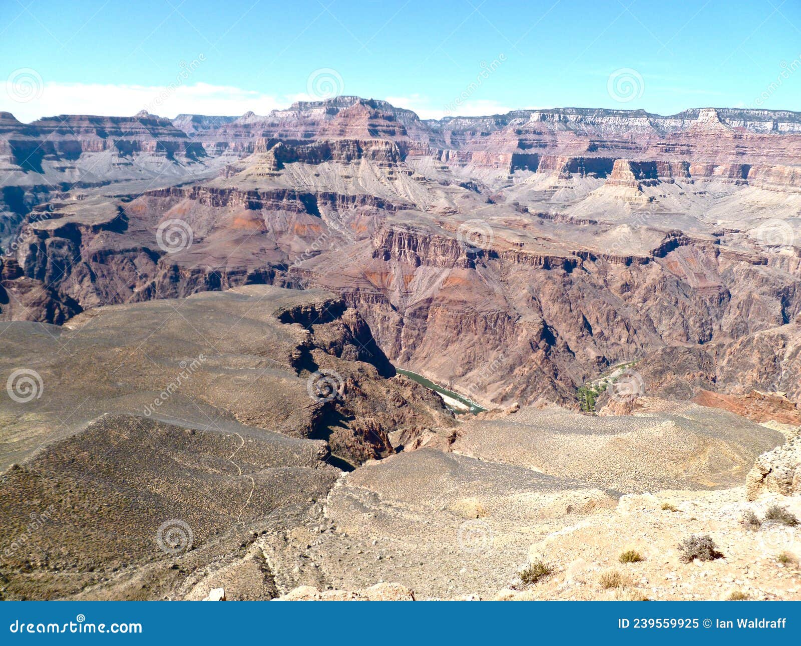 Grand Canyon View from Skeleton Point Stock Image - Image of travel ...