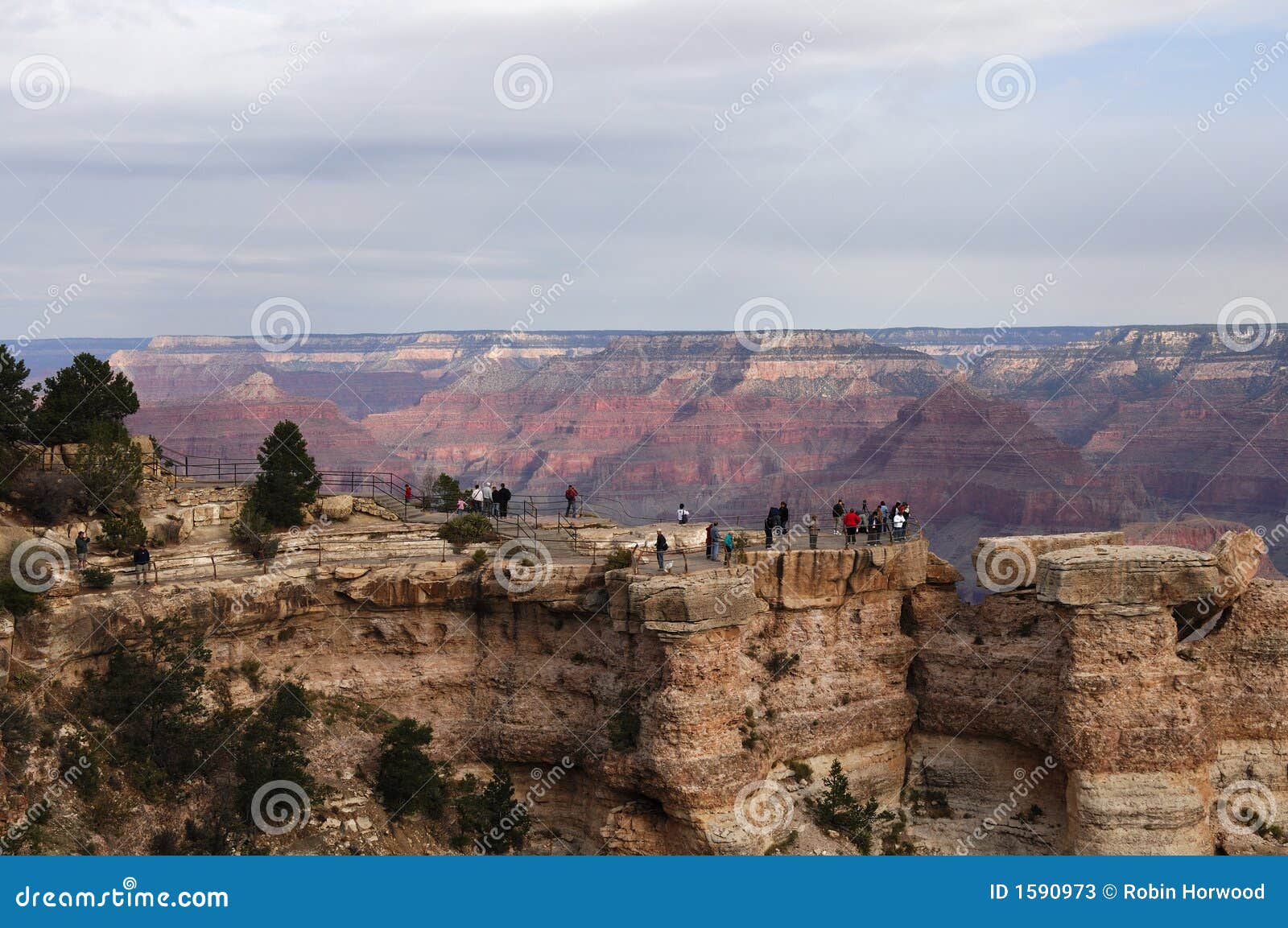 Grand Canyon Viewing Point. Stock Image - Image of high, mountains: 1590973