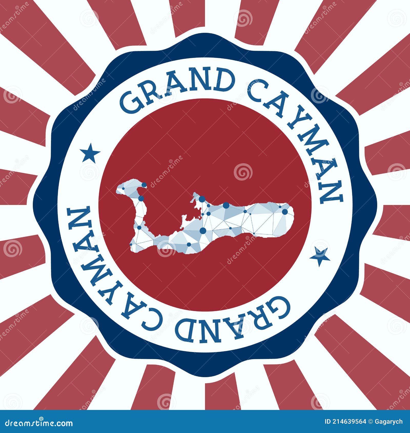 Grand Cayman Badge. stock vector. Illustration of design - 214639564