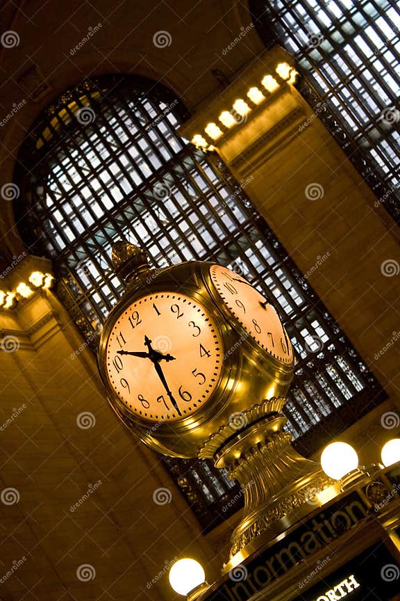 Grand Central Clock stock image. Image of states, historic - 7131001