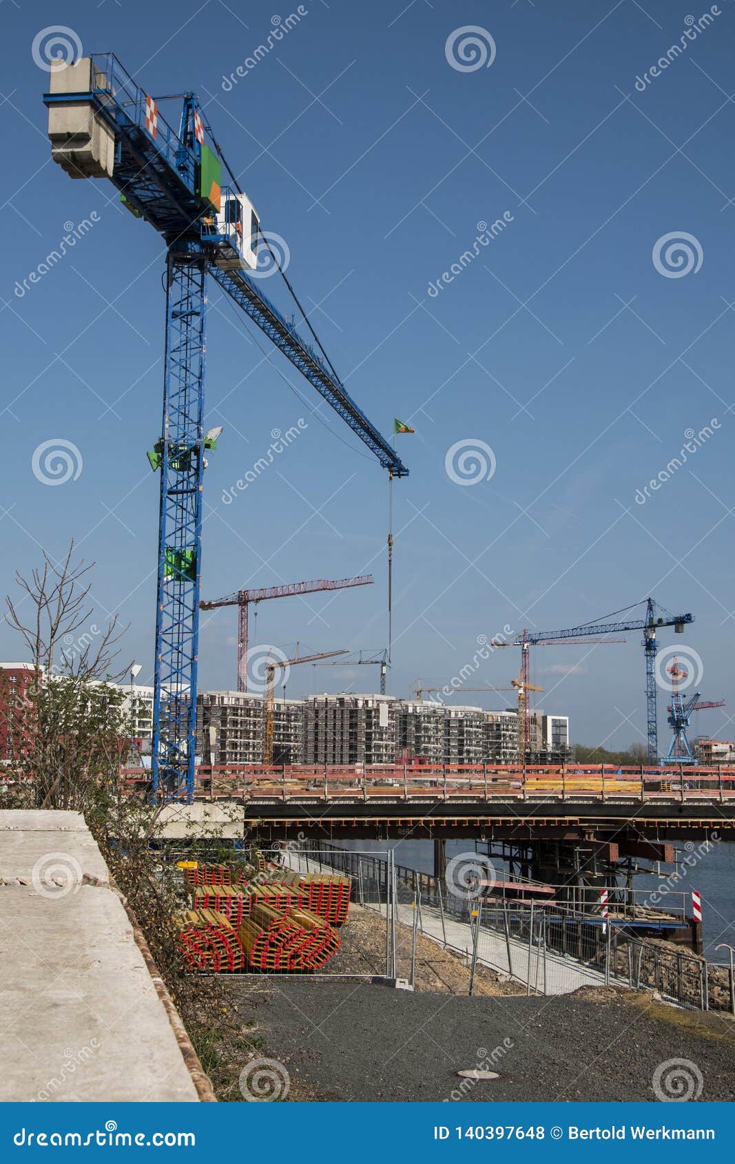 Grand Chantier De Construction Photo stock - Image du contrepoids ...