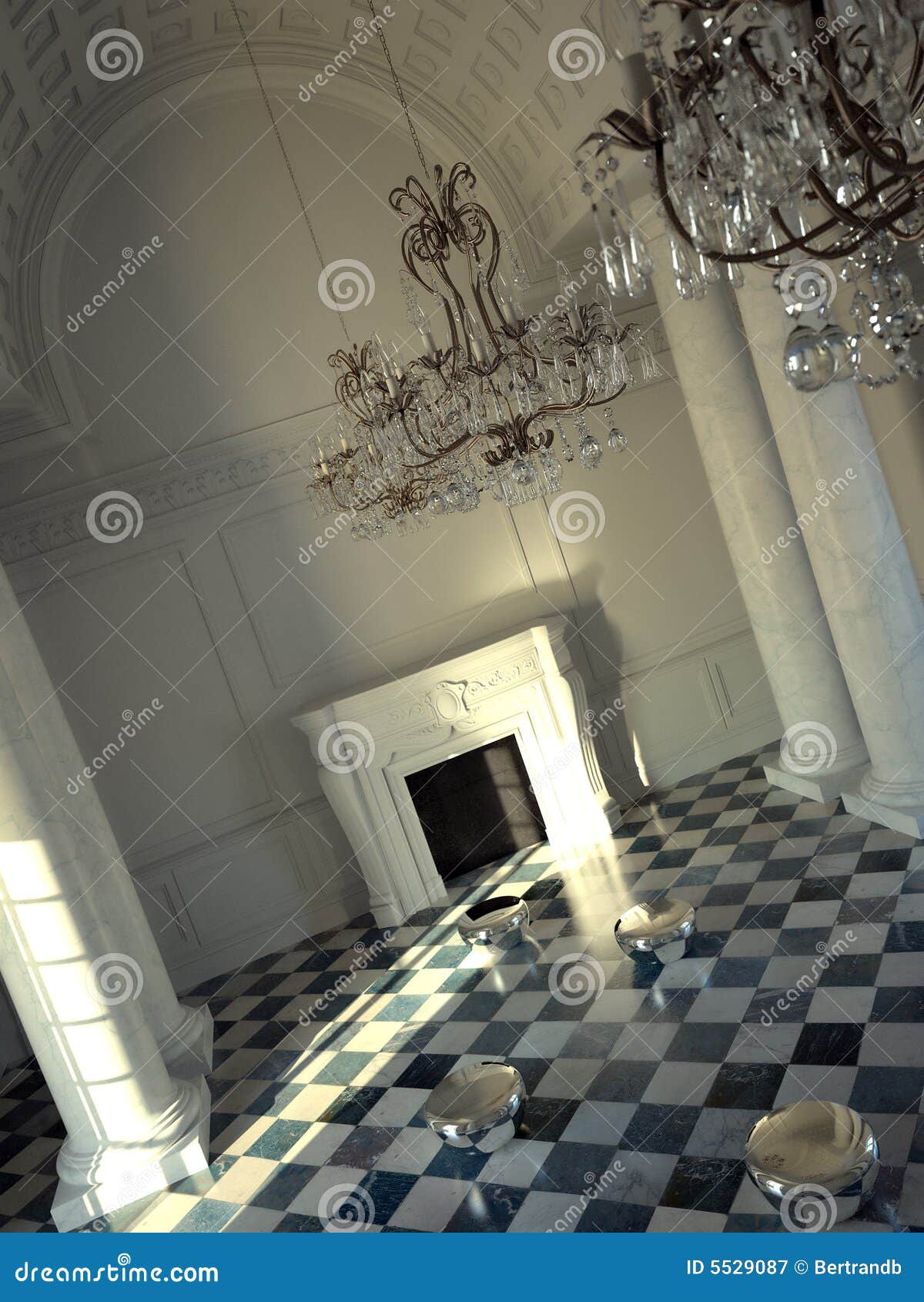 Grand Classical Hall Interior Stock Image - Image of plaster, home: 5529087