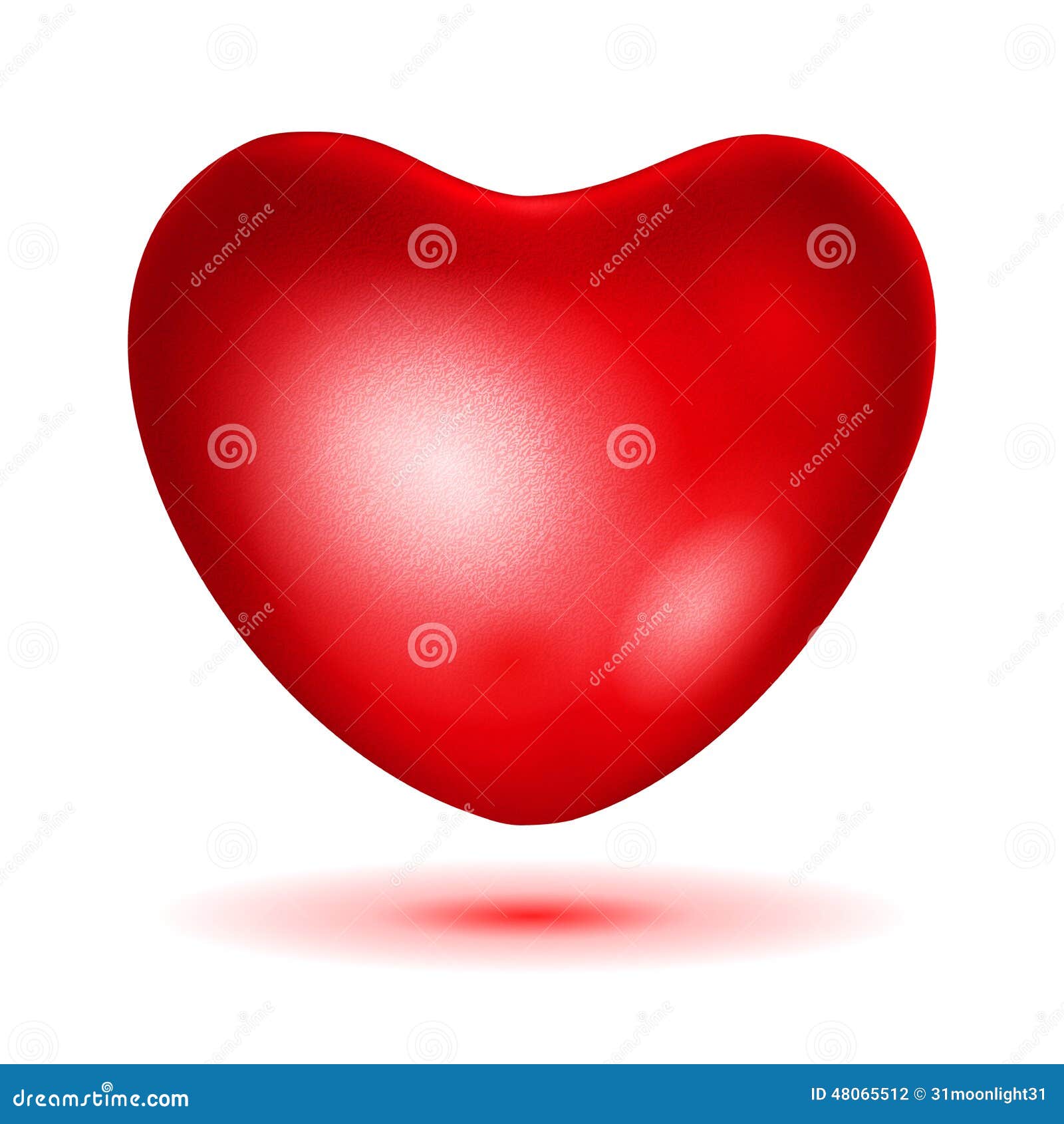 Grand coeur rouge illustration de vecteur. Illustration du cadeau ...