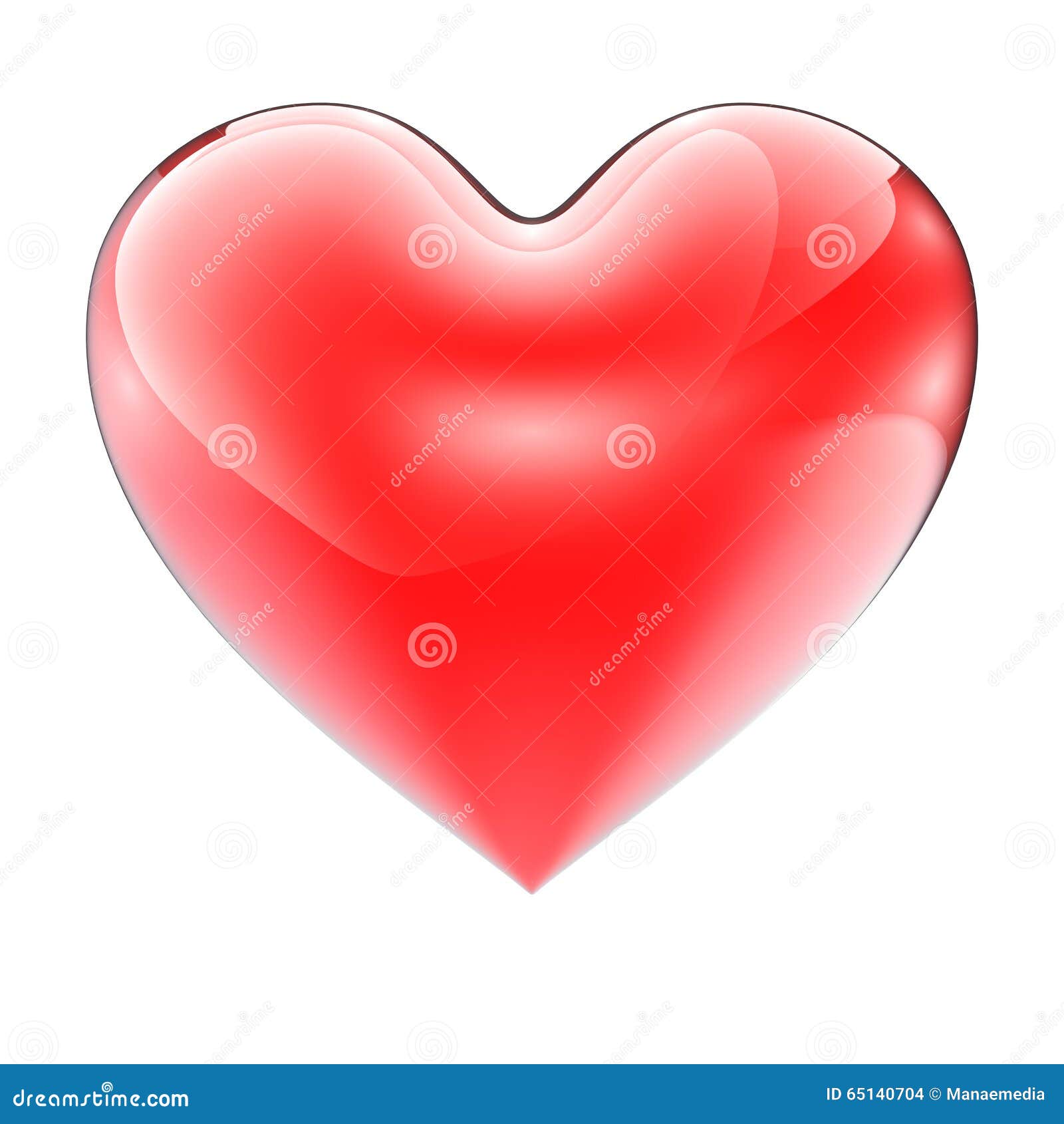 Grand coeur rouge illustration stock. Illustration du fête - 65140704