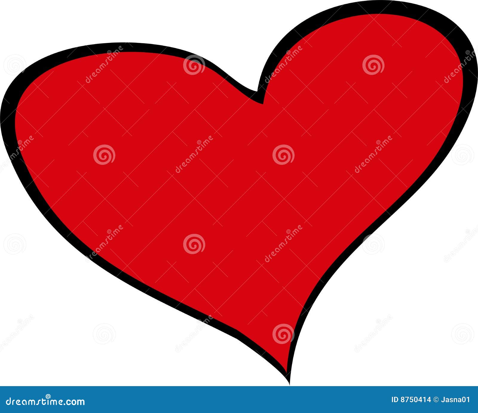 Grand coeur rouge illustration stock. Illustration du couleurs - 8750414