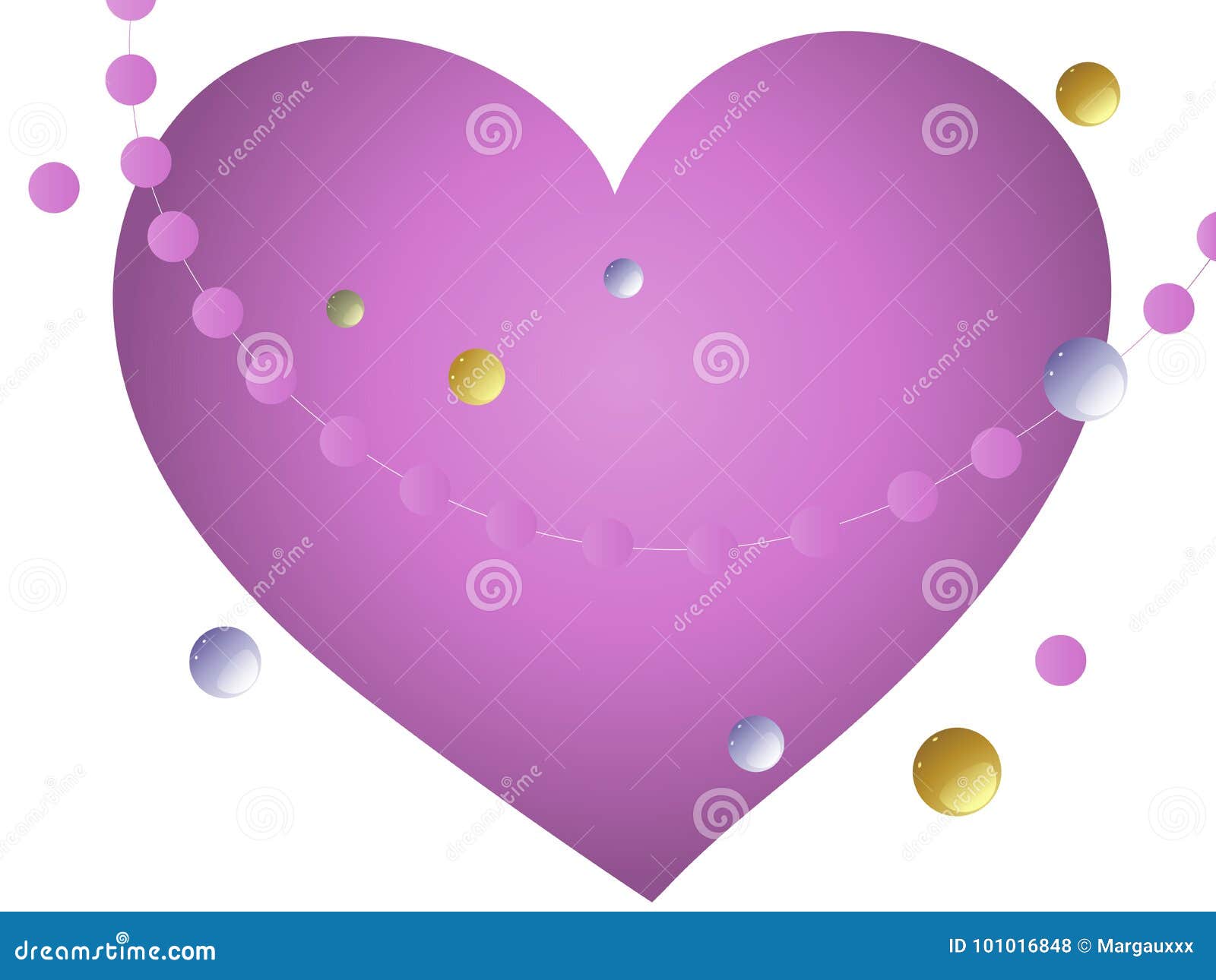 Grand coeur violet d'amour illustration de vecteur. Illustration du ...