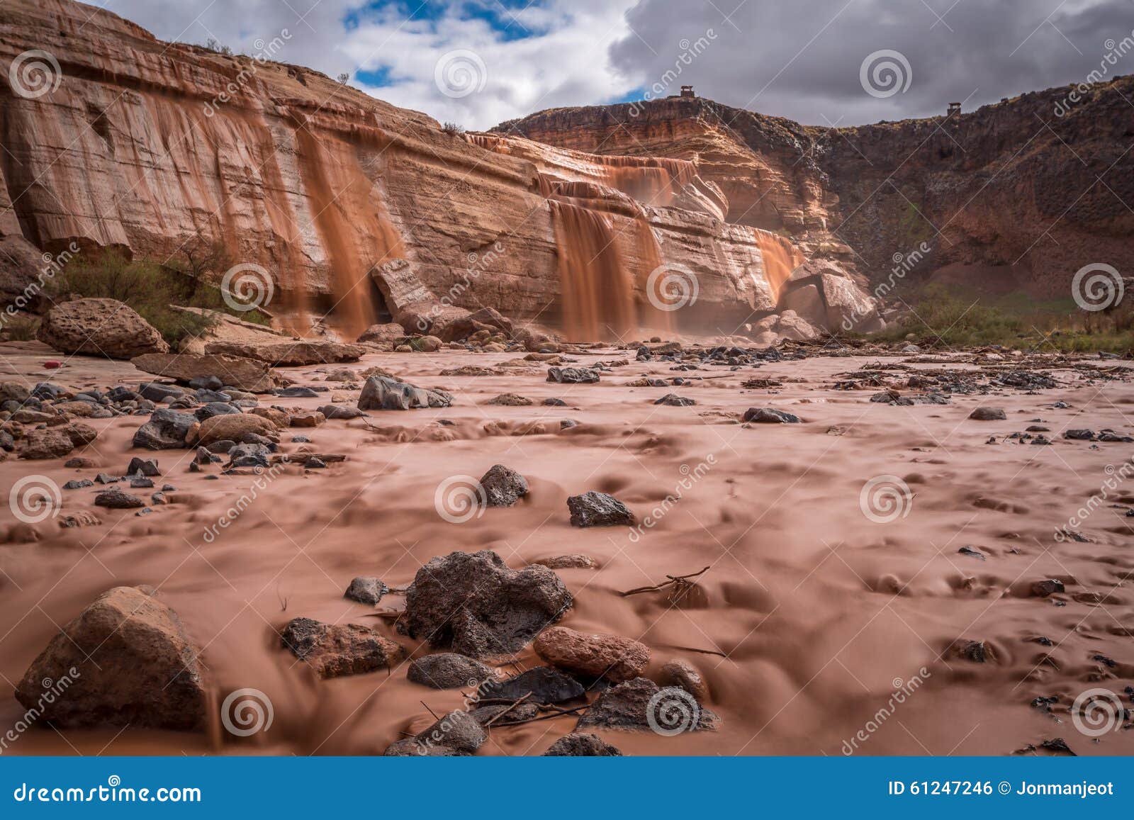 Grand Falls Arizona stock photo. Image of corners, canyon - 61247246