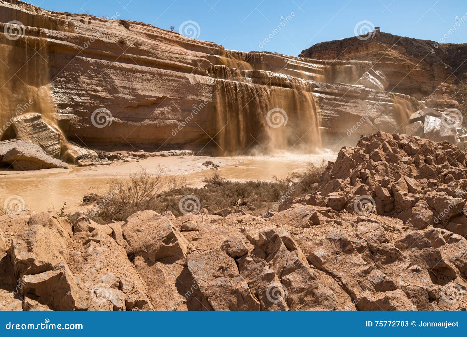 Grand Falls Arizona stock image. Image of scenic, national - 75772703