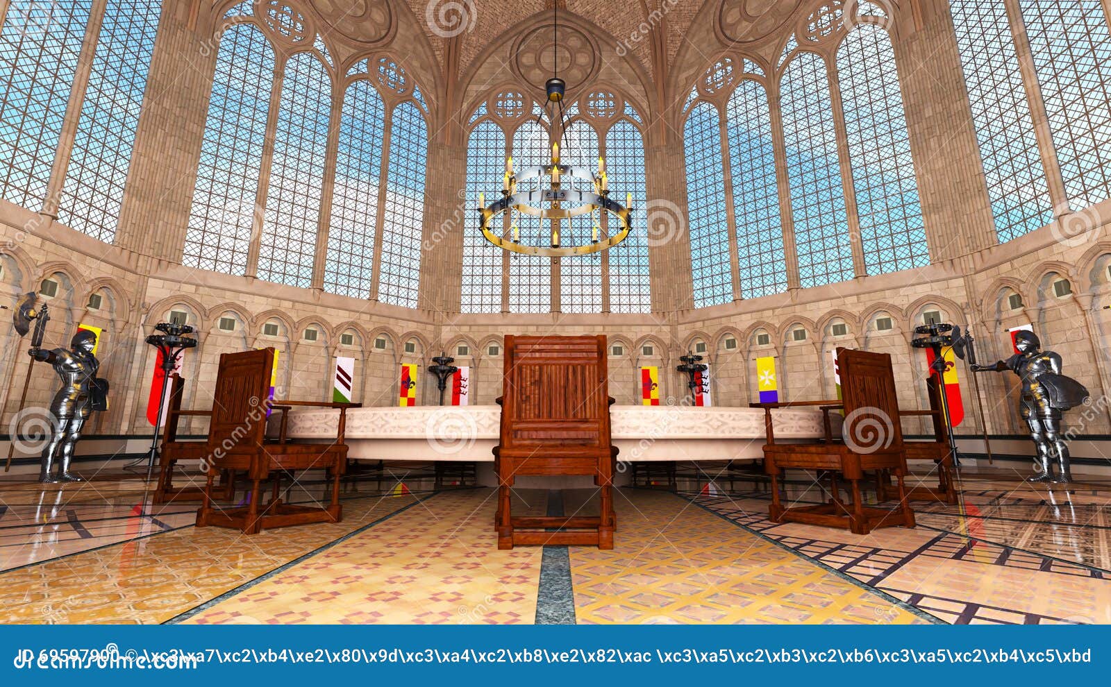 Grand hall stock photo. Image of style, circle, history - 69597900