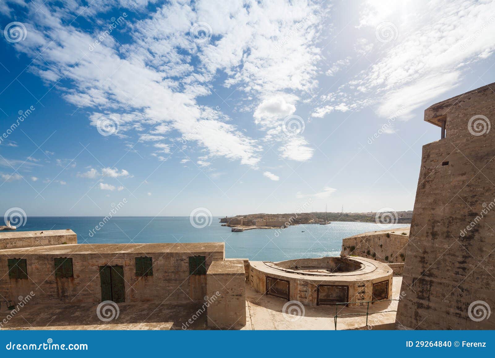 The Grand Harbour stock photo. Image of historic, fort - 29264840