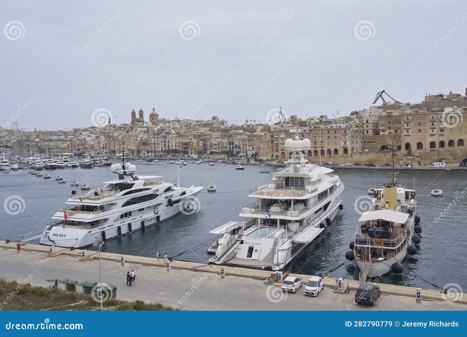 Grand Harbour at Valetta in Malta Editorial Stock Image - Image of ...