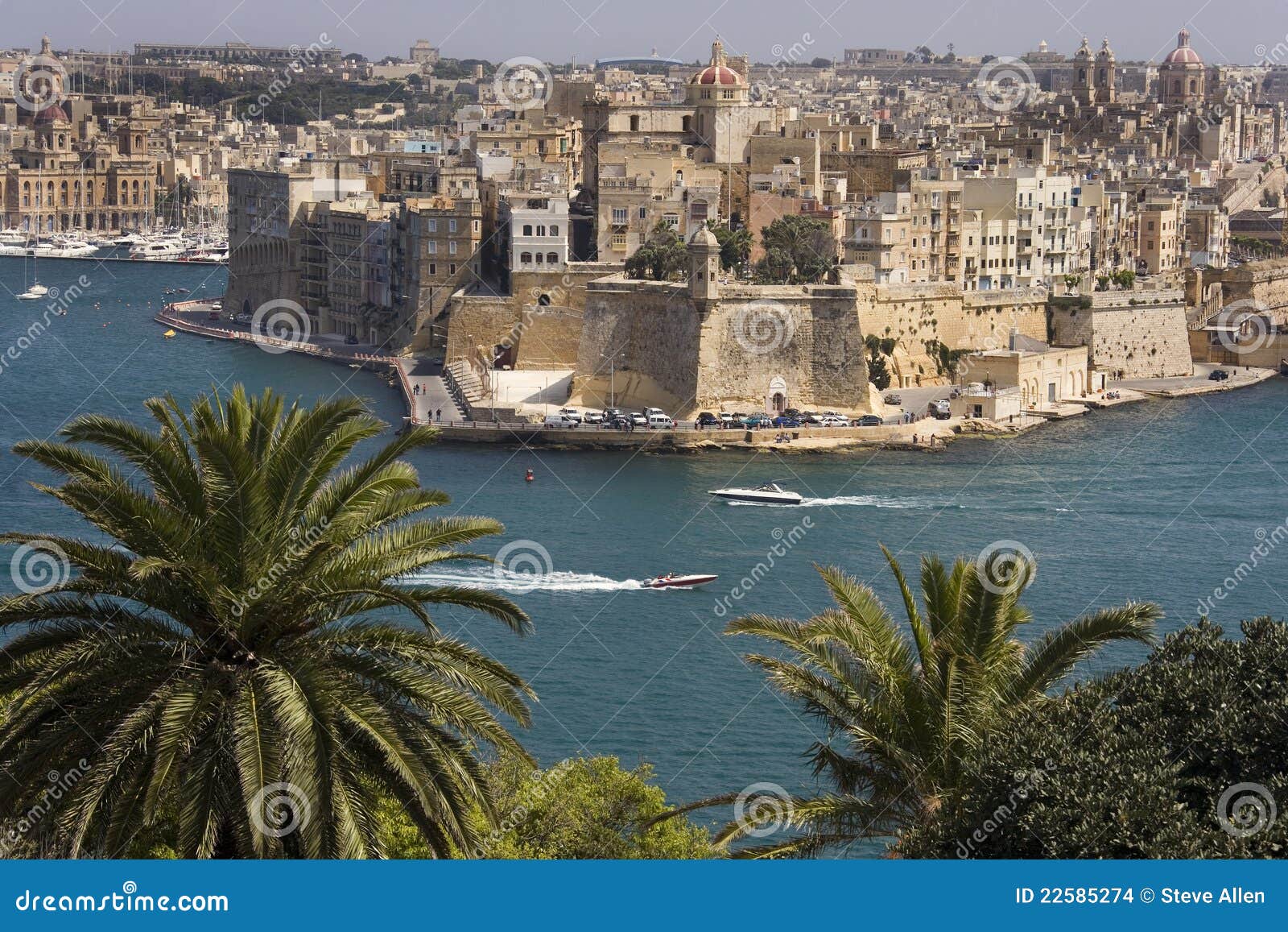 Grand Harbour - Valletta - Malta Stock Photo - Image of mediterranean ...