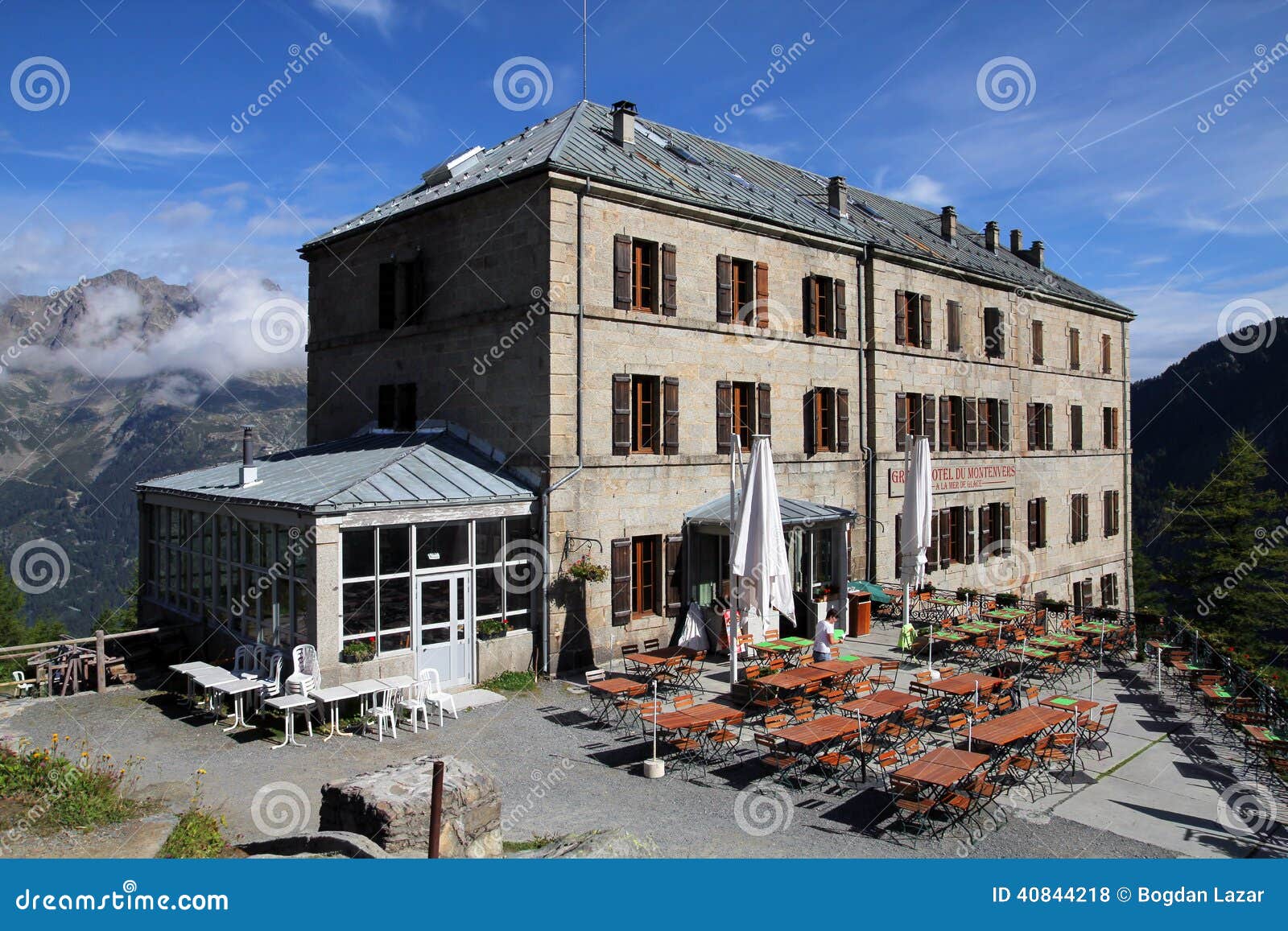 Grand Hotel DE Montenvers, Frankrijk Redactionele Stock Foto - Image of ...