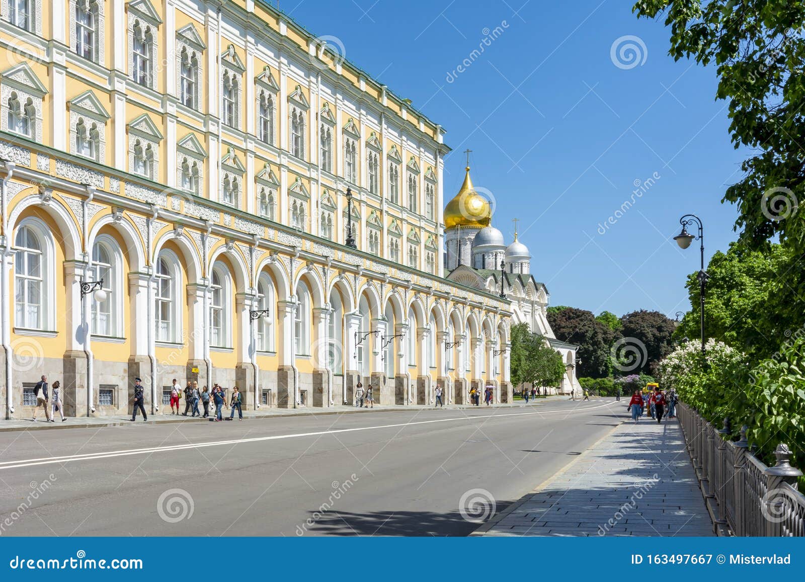 Grand Kremlin Palace in Spring, Moscow, Russia Editorial Photography ...