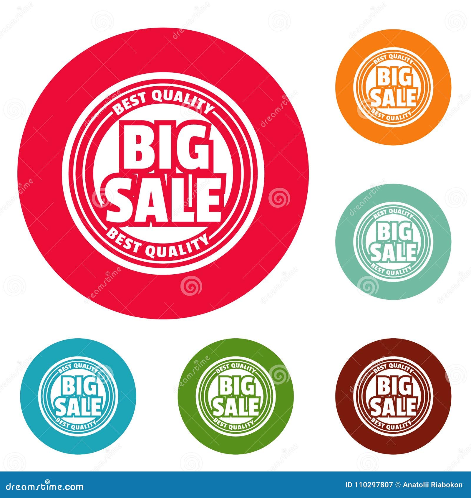 Grand Logo De Vente, Style Simple Illustration de Vecteur ...