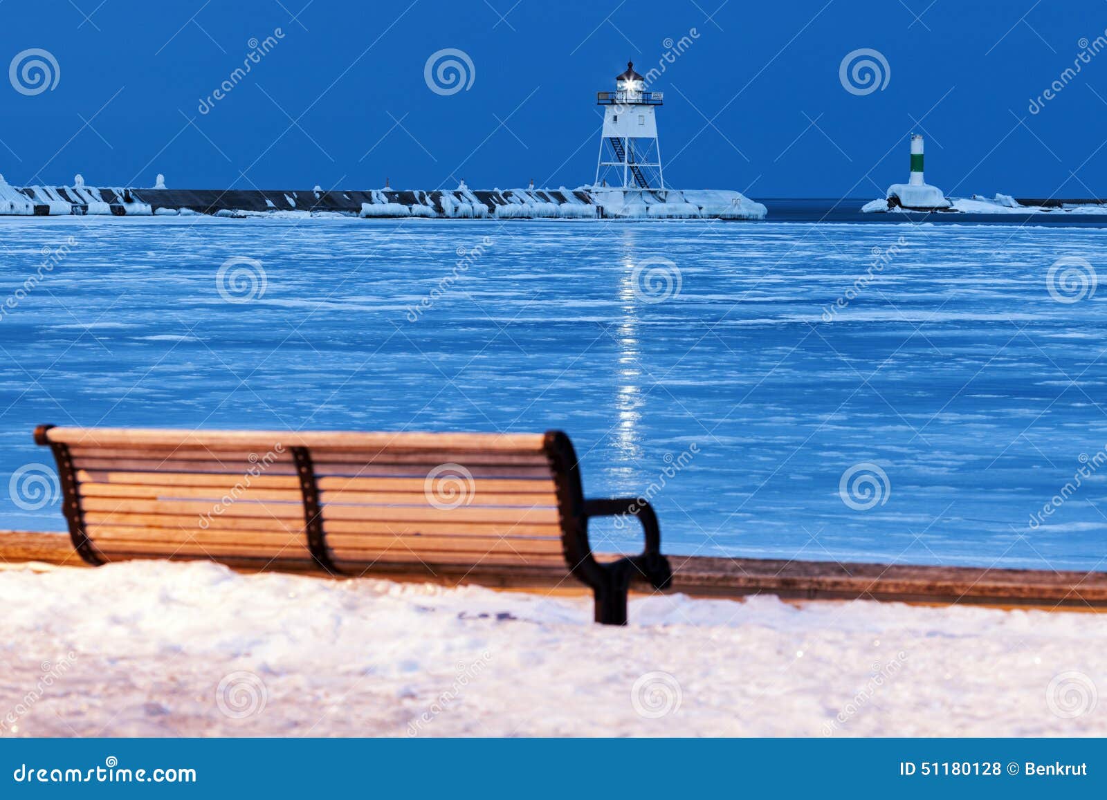 Grand Marais Lighthouse stock photo. Image of white, travel - 51180128