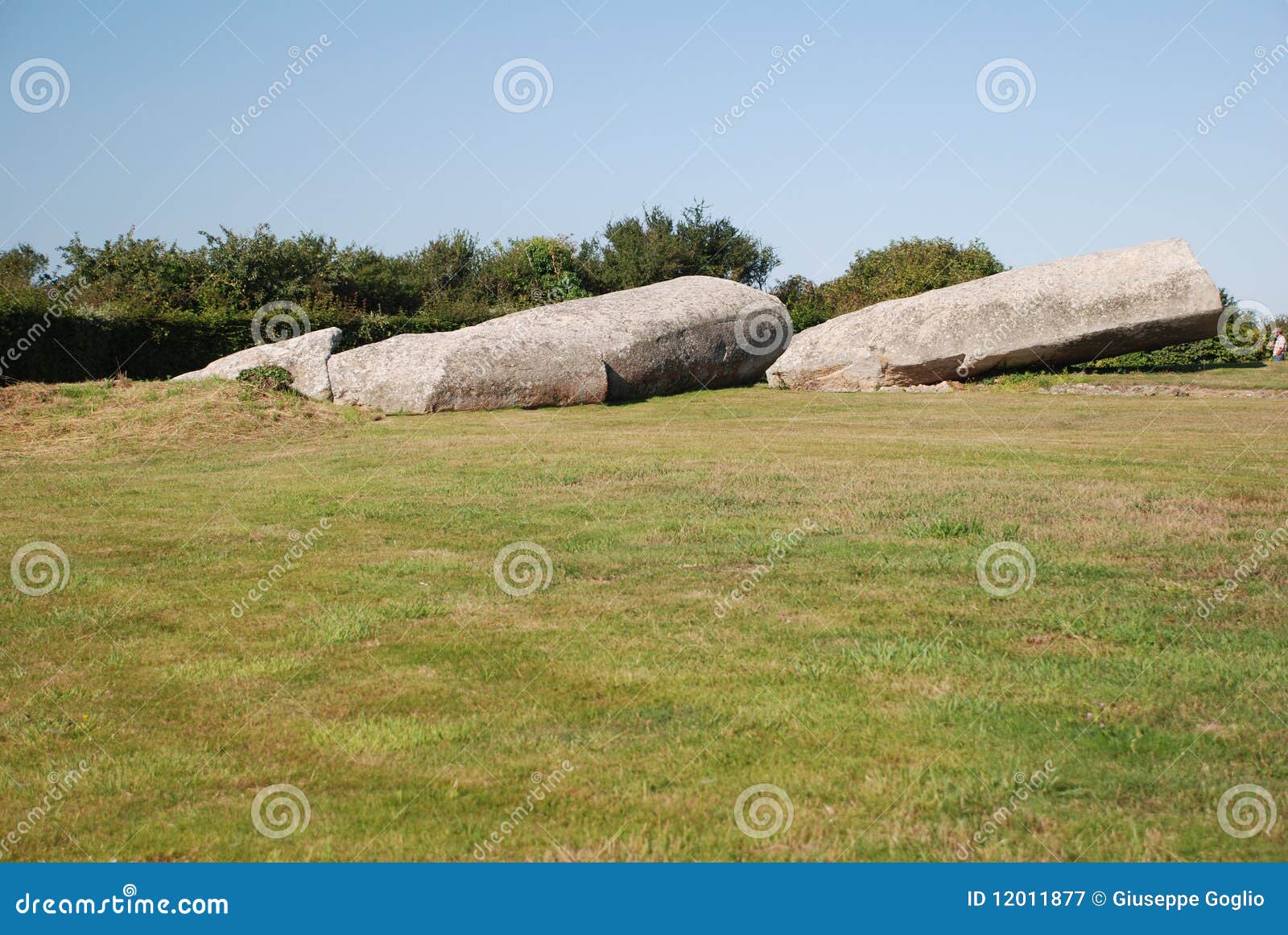 Grand Menhir of Locmariaquer Stock Image - Image of megalith, stone ...