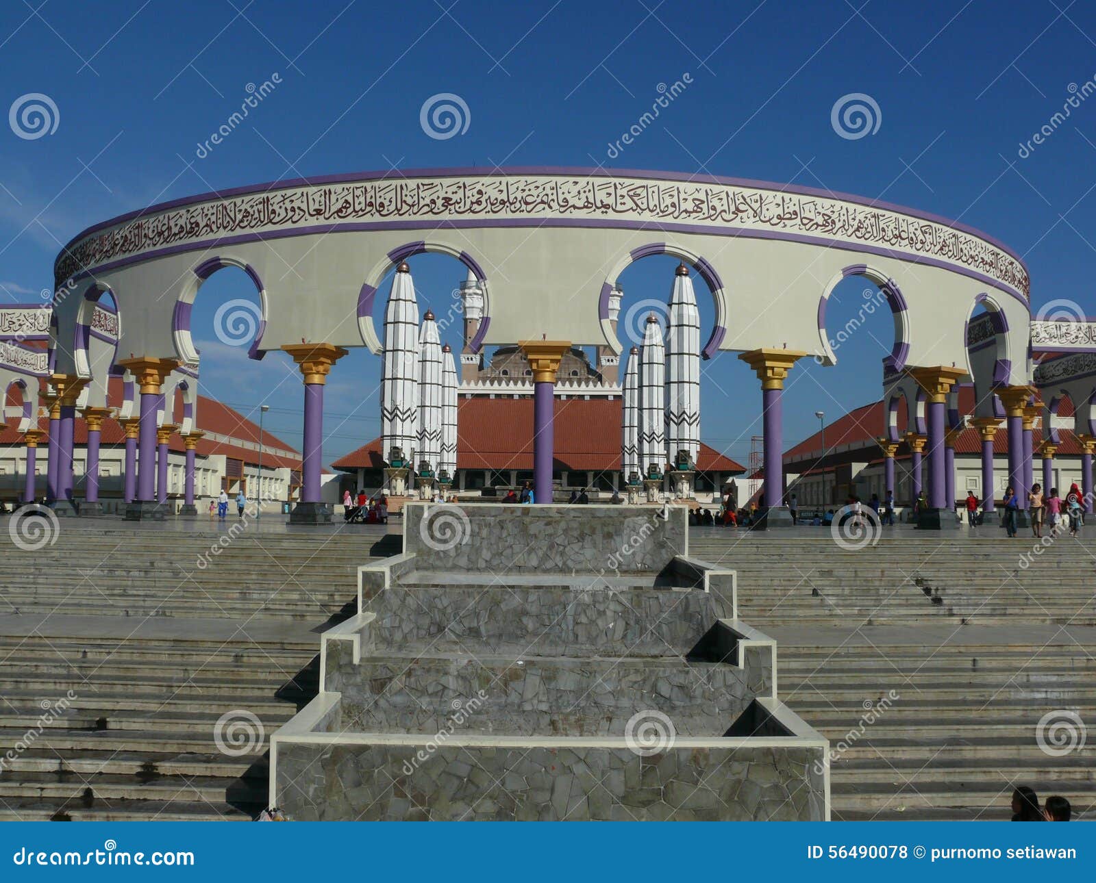 Grand Mosque of Central Java Indonesia Editorial Stock Photo - Image of ...