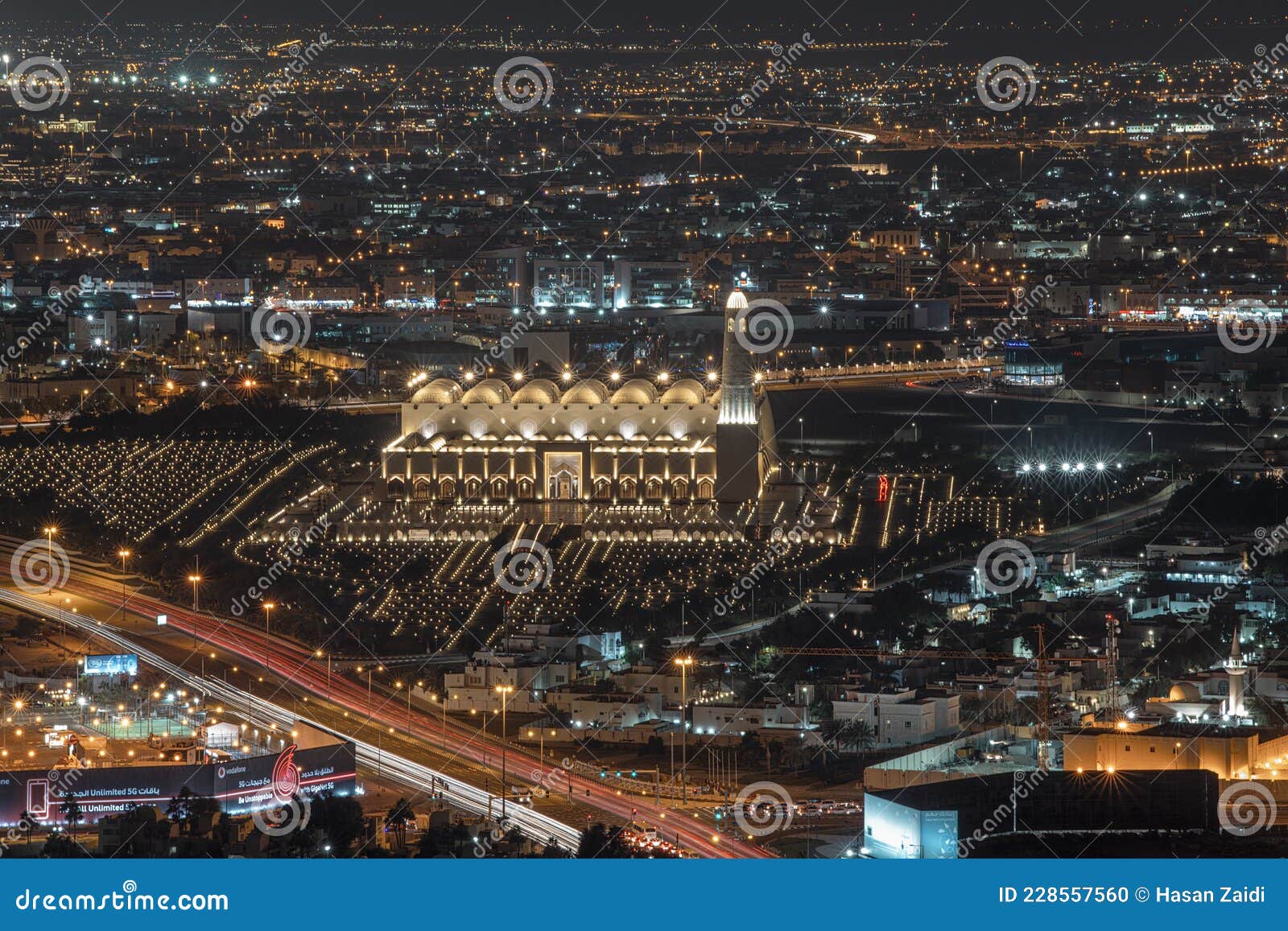 Doha Mosque editorial image. Image of cityscape, concept - 228557560