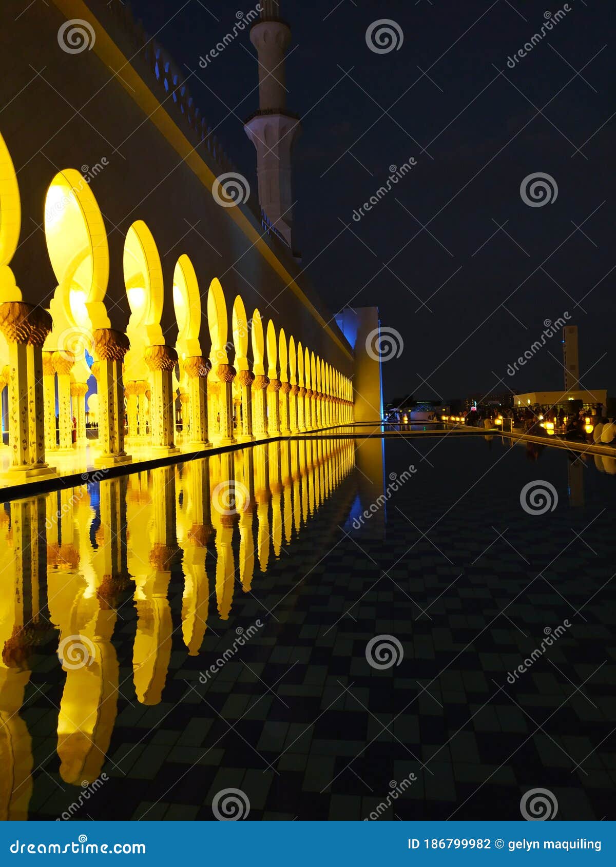Grand Mosque Light outside stock photo. Image of outside - 186799982