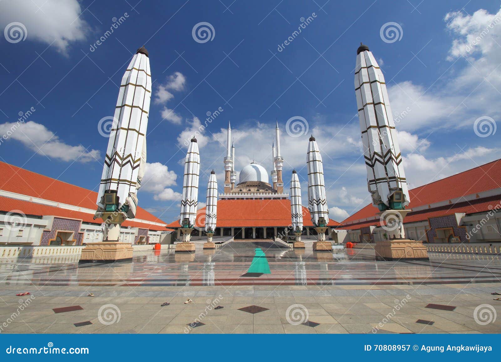 Grand Mosque Semarang stock image. Image of famous, building - 70808957