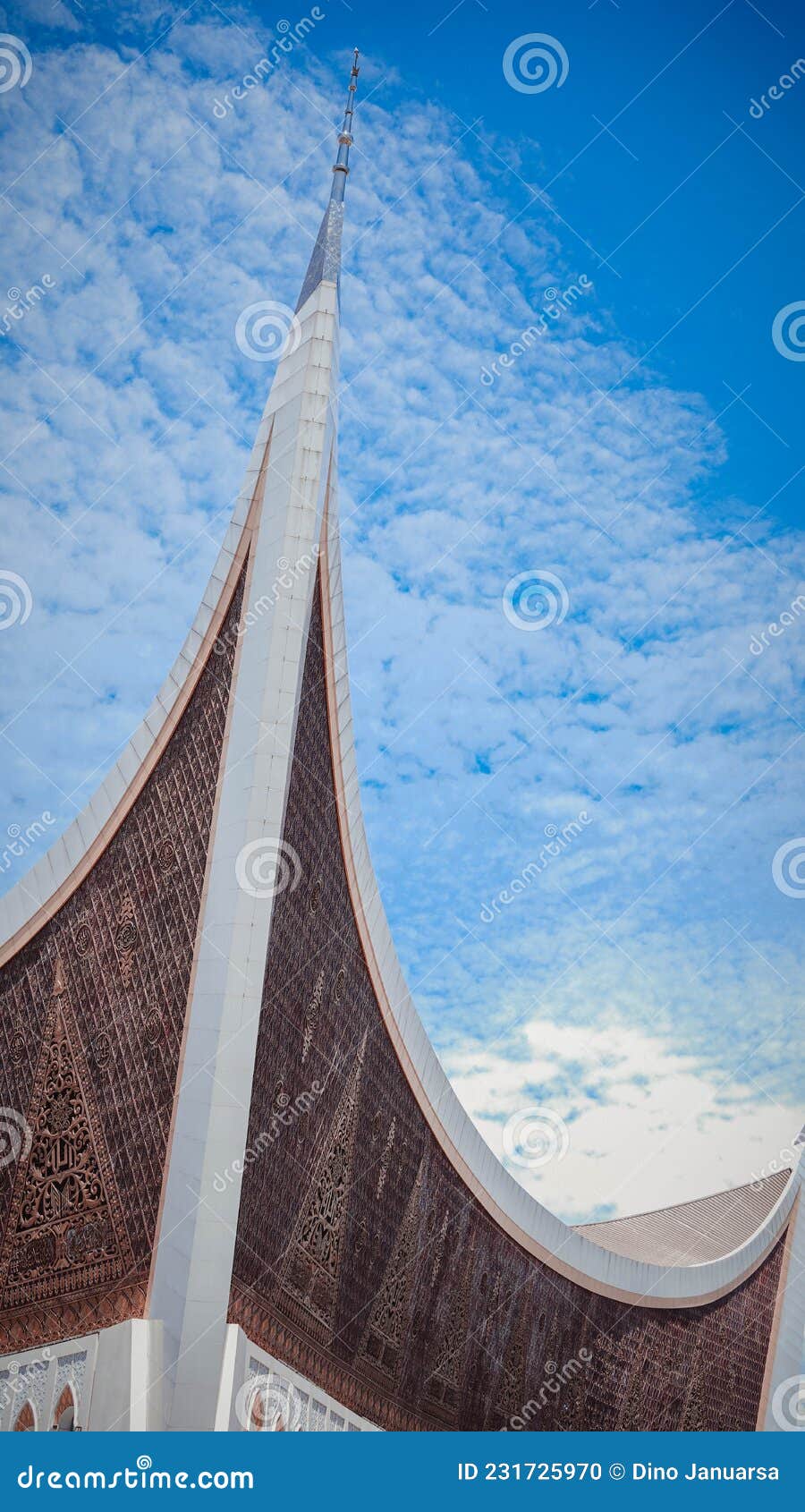 Grand Mosque of West Sumatra Stock Photo - Image of indonesia ...