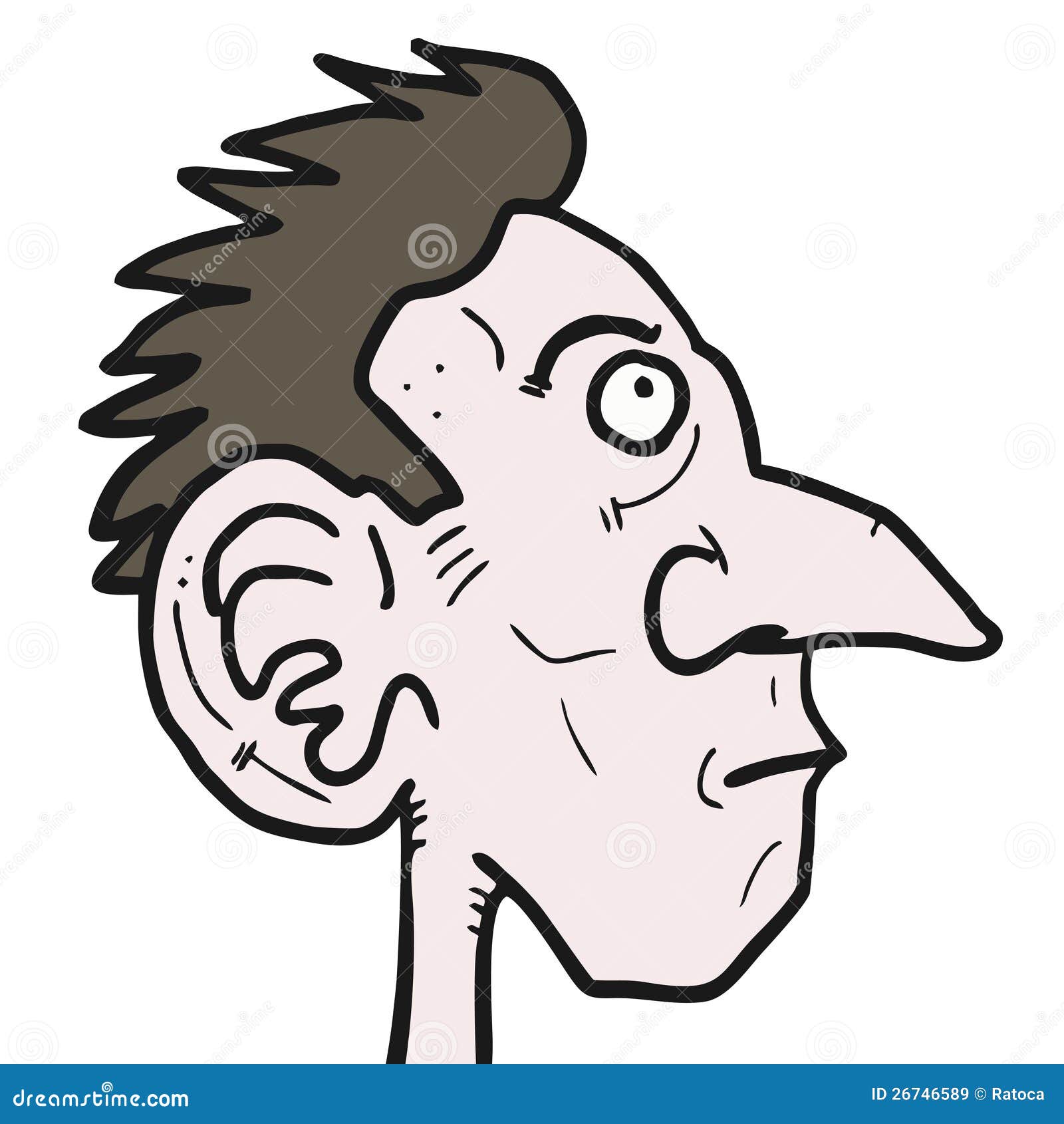 Grand nez illustration de vecteur. Illustration du caractère - 26746589