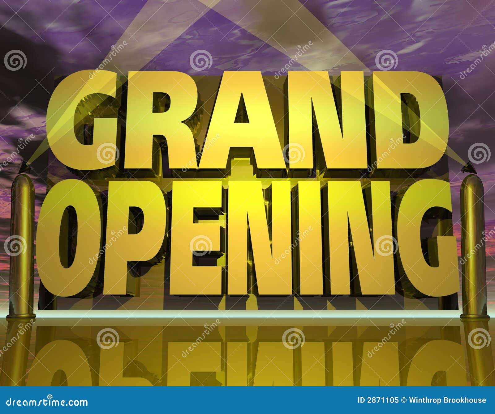 Grand Opening stock illustration. Illustration of shopping - 2871105