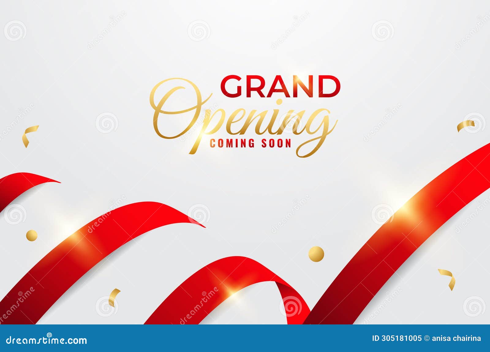 Grand Opening Background Design Template Stock Illustration ...