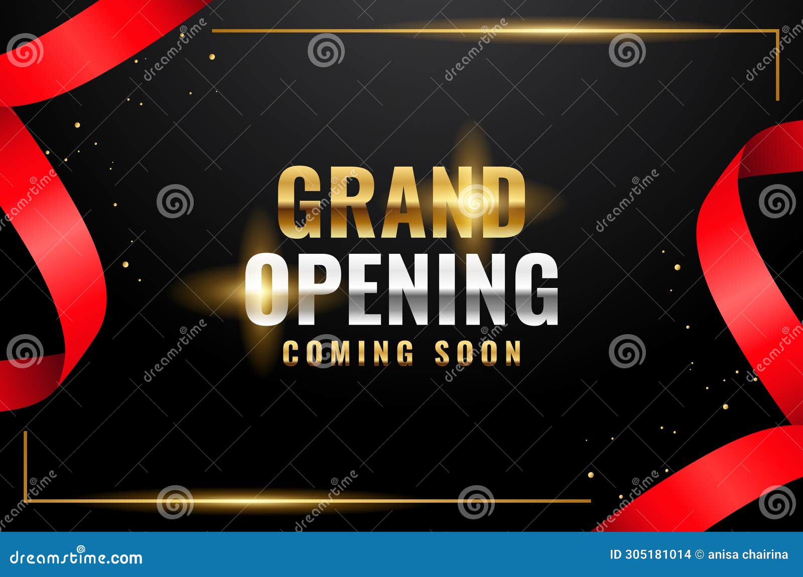 Grand Opening Background Design Template Stock Illustration ...