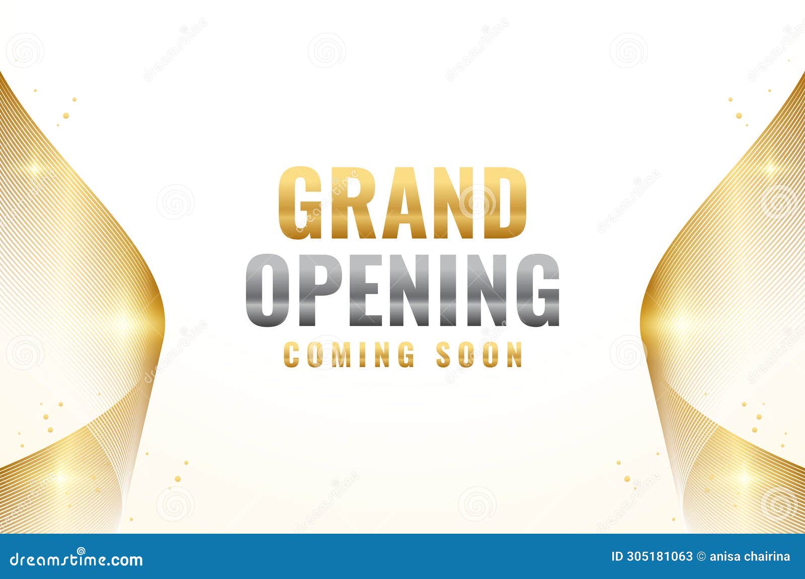 Grand Opening Background Design Template Stock Illustration ...