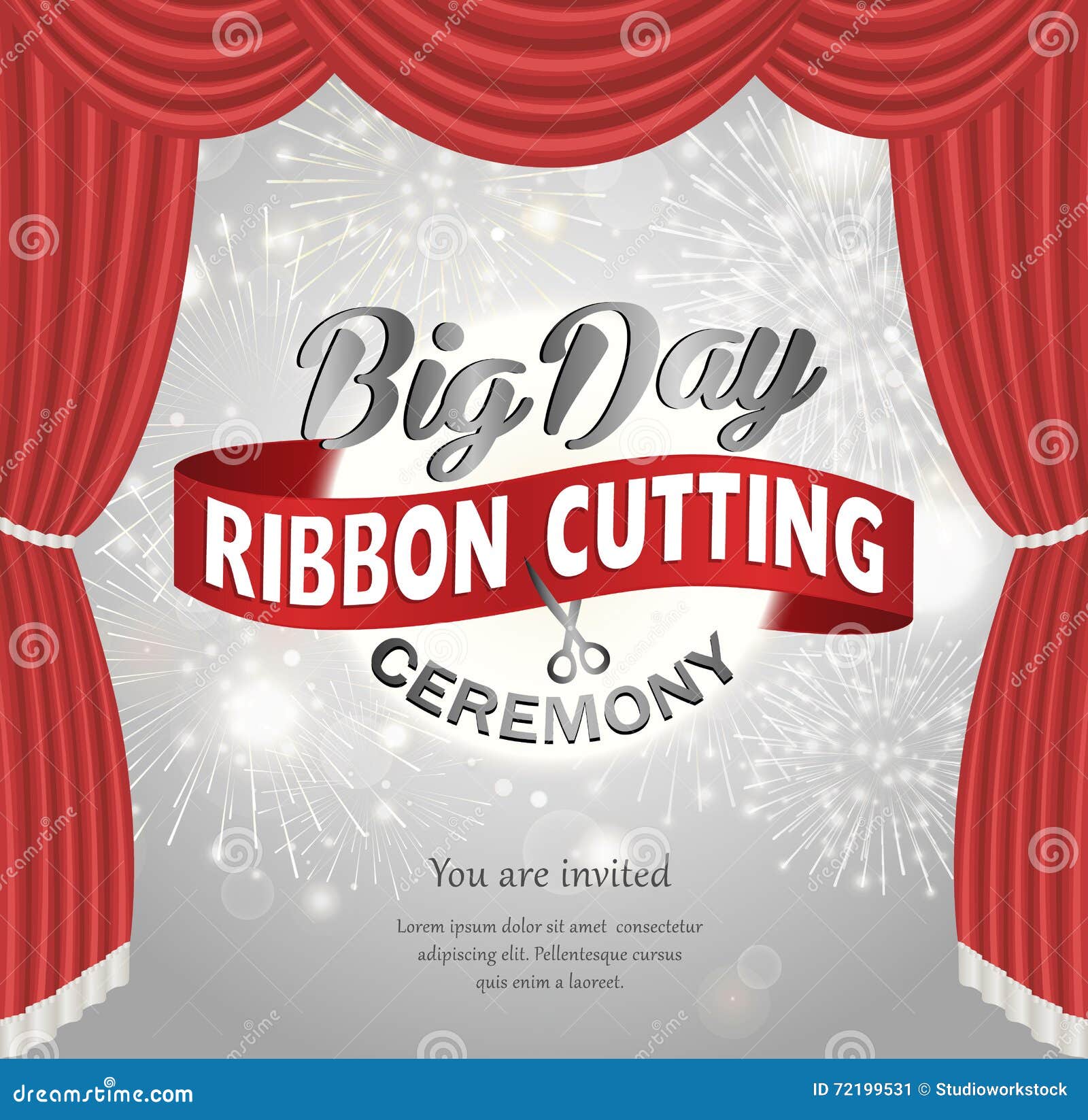 Grand Opening Banner Design Vector Illustration Stock Vector ...