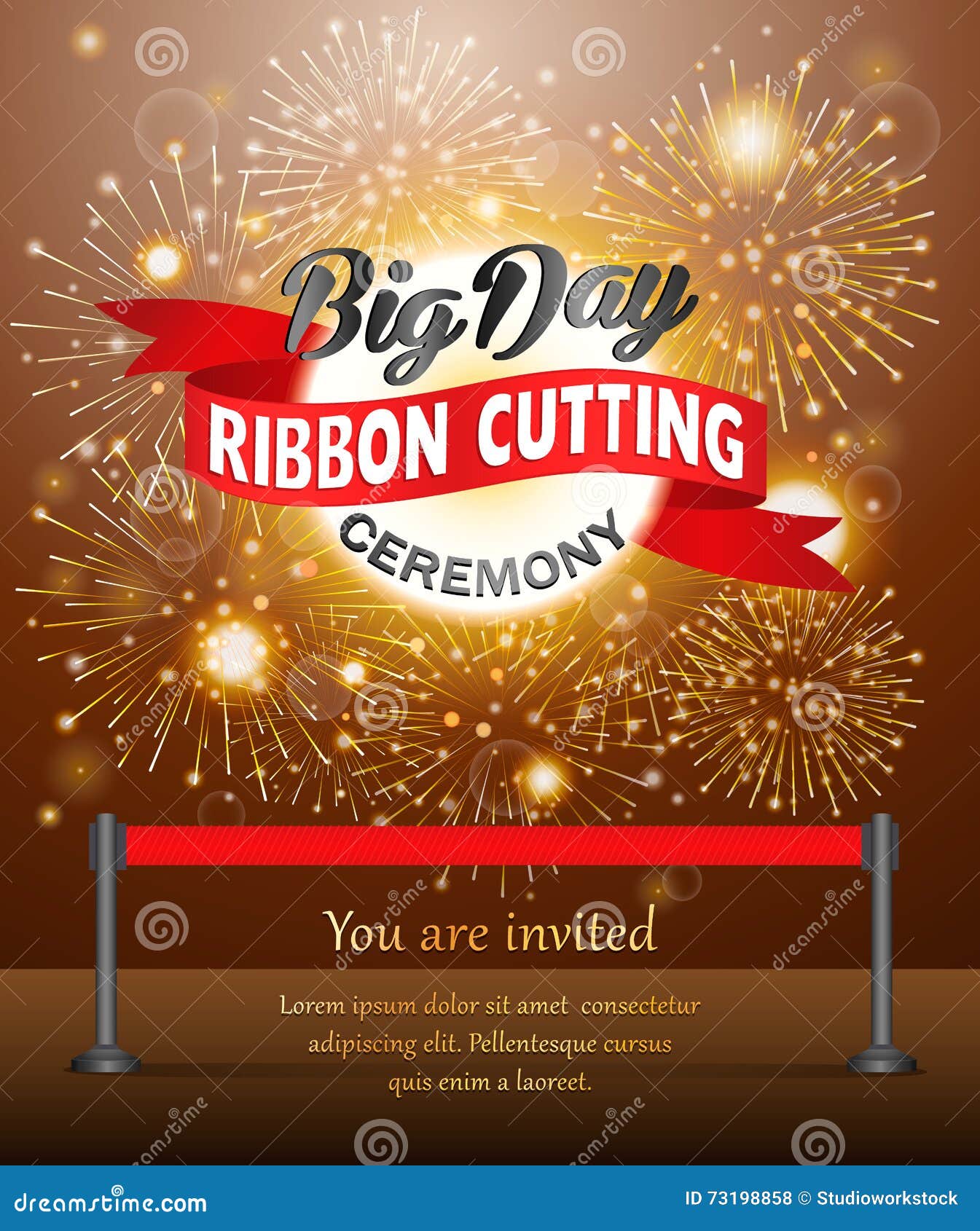 Grand Opening Banner Design Vector Illustration Stock Vector ...