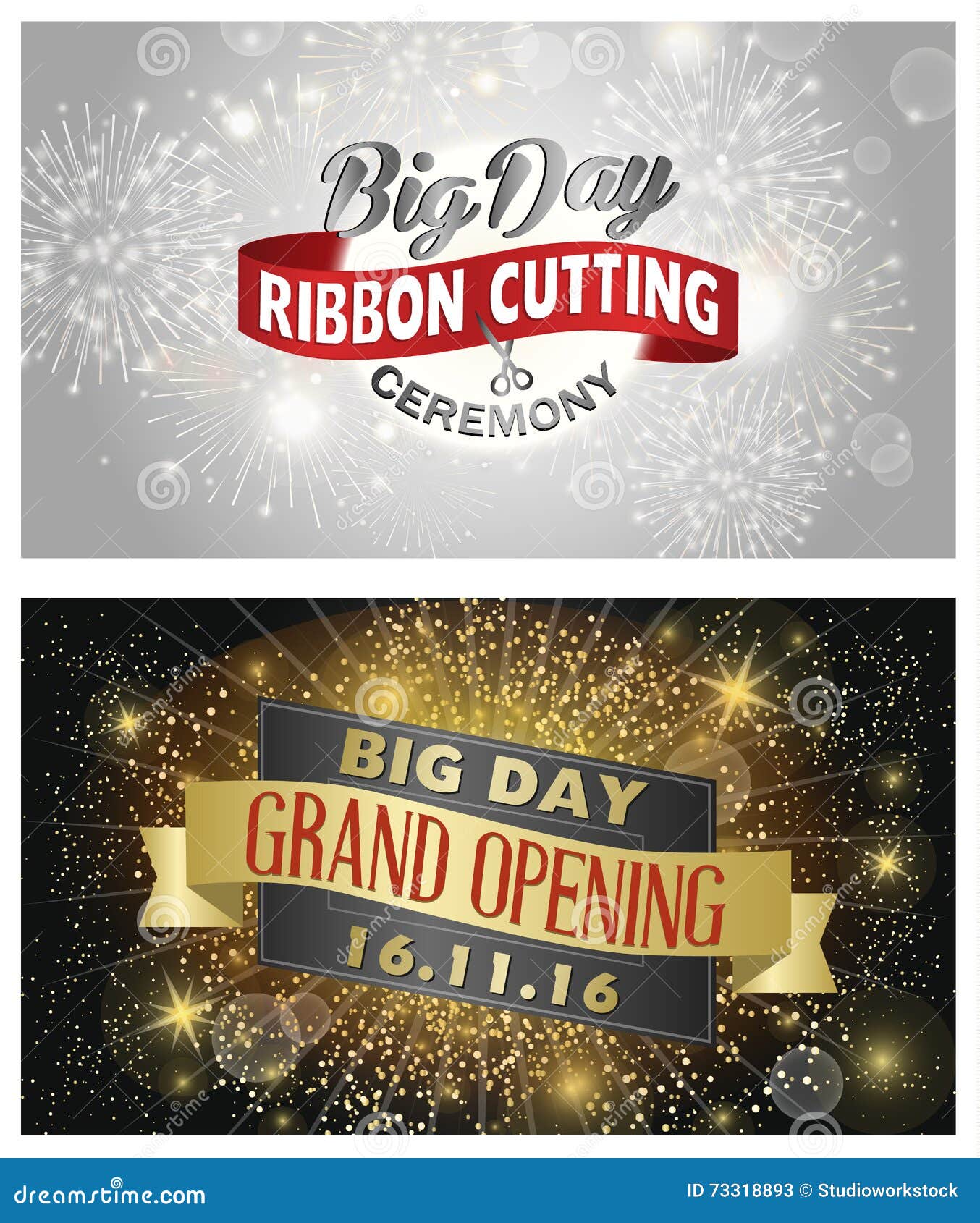 Grand Opening Banner Design Vector Illustration Stock Vector ...