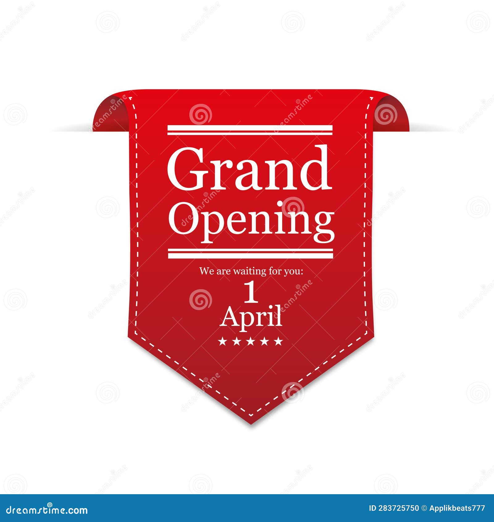 Grand Opening Banner Vector Illustration Stock Vector - Illustration of ...