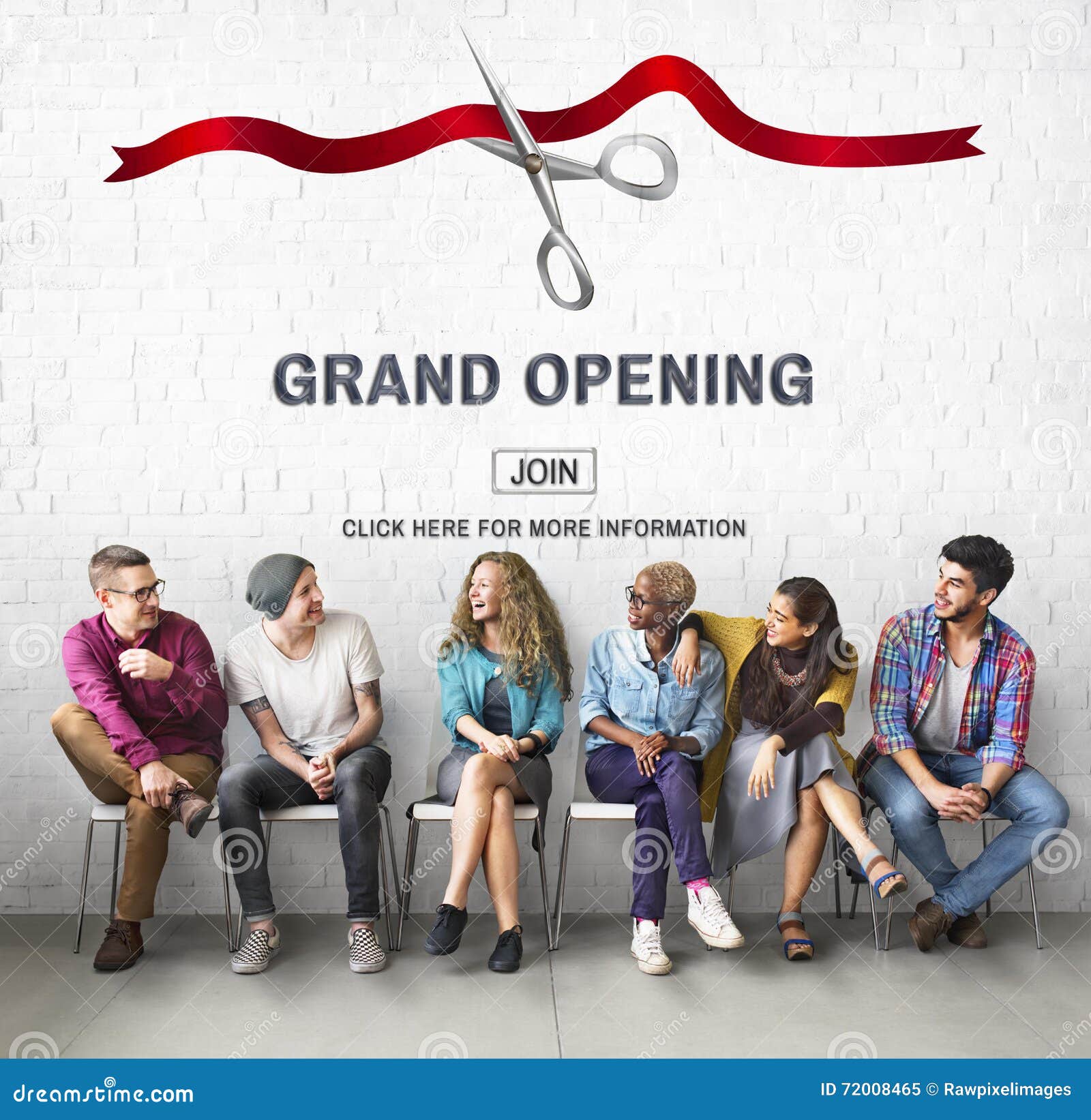 Grand Opening Ceremony Business Join Concept Stock Image - Image of ...