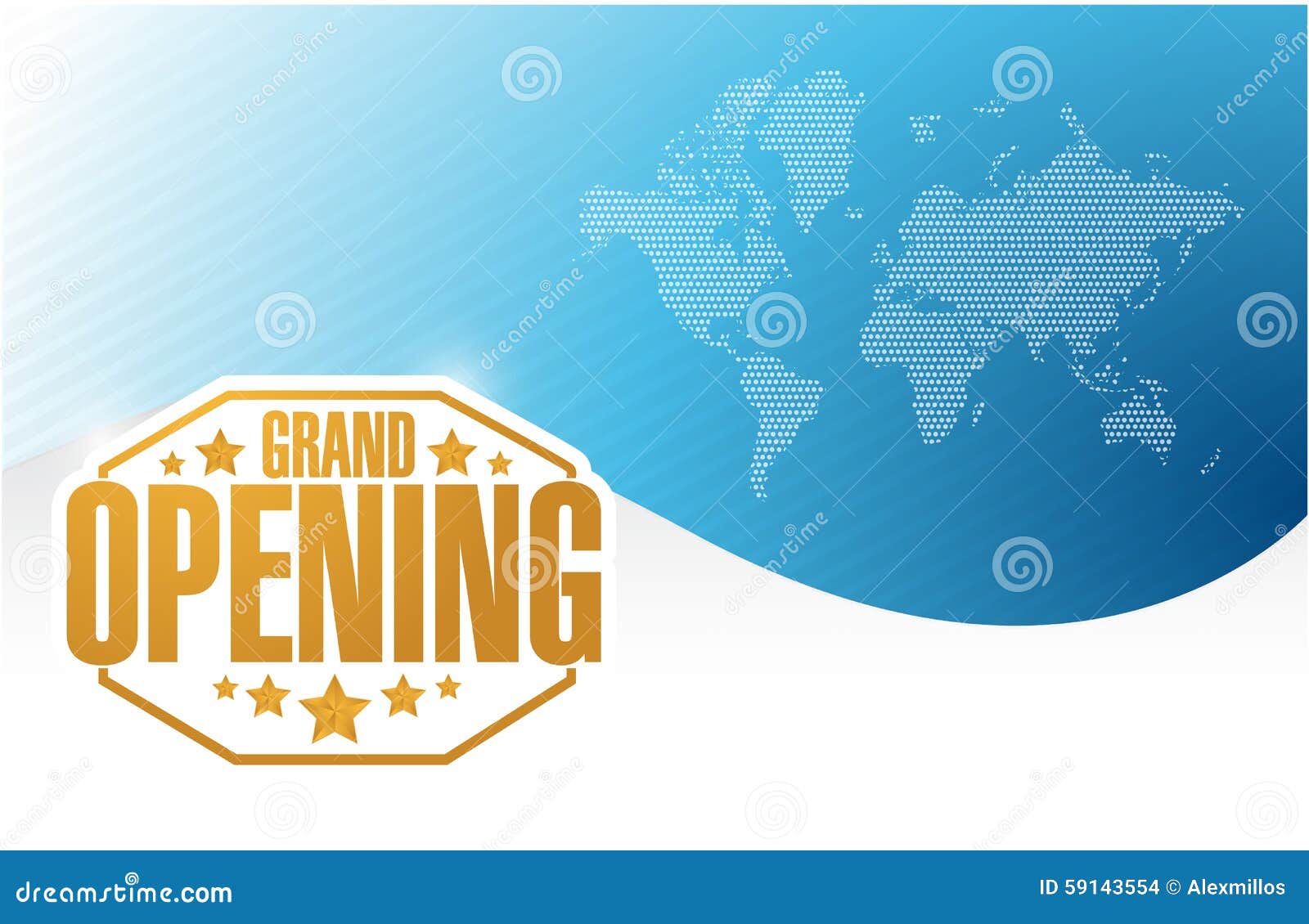 Grand Opening Gold Card Background Stock Illustration - Illustration of ...
