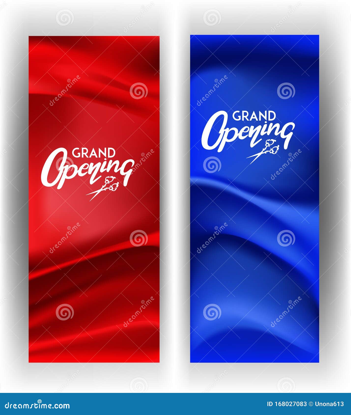 Grand Opening Invitation Cards with Fabric Texture on the Background ...