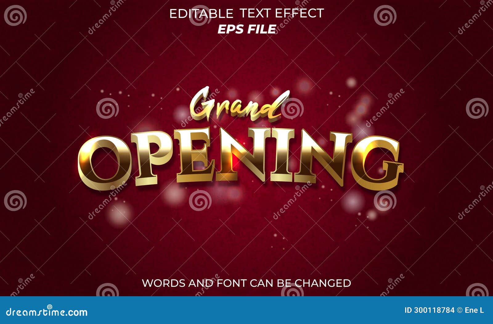 Grand Opening Text Effect, Font Editable, Typography, 3d Text Stock ...