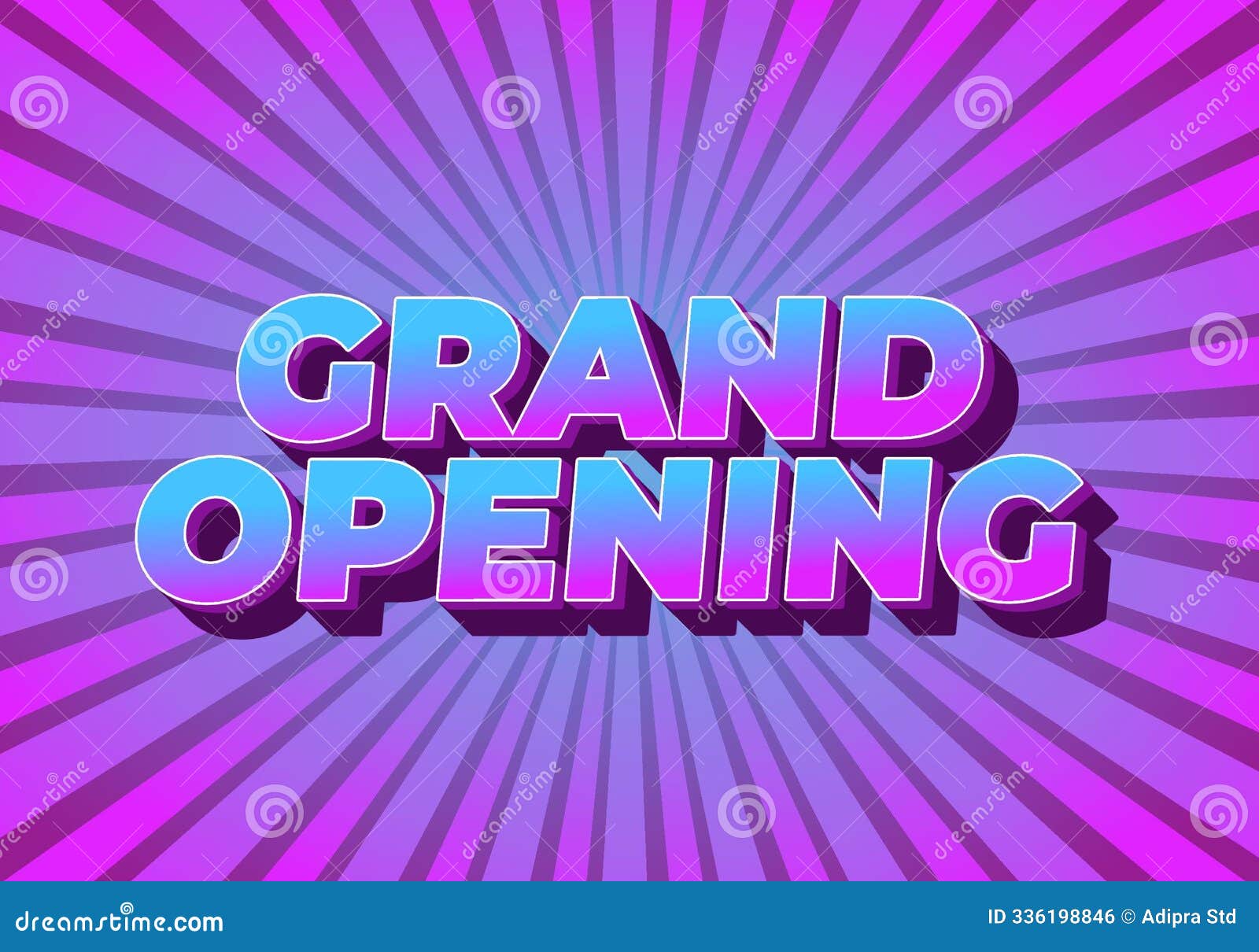 Grand Opening. Text Effect in Modern Colors with 3D Style Stock ...