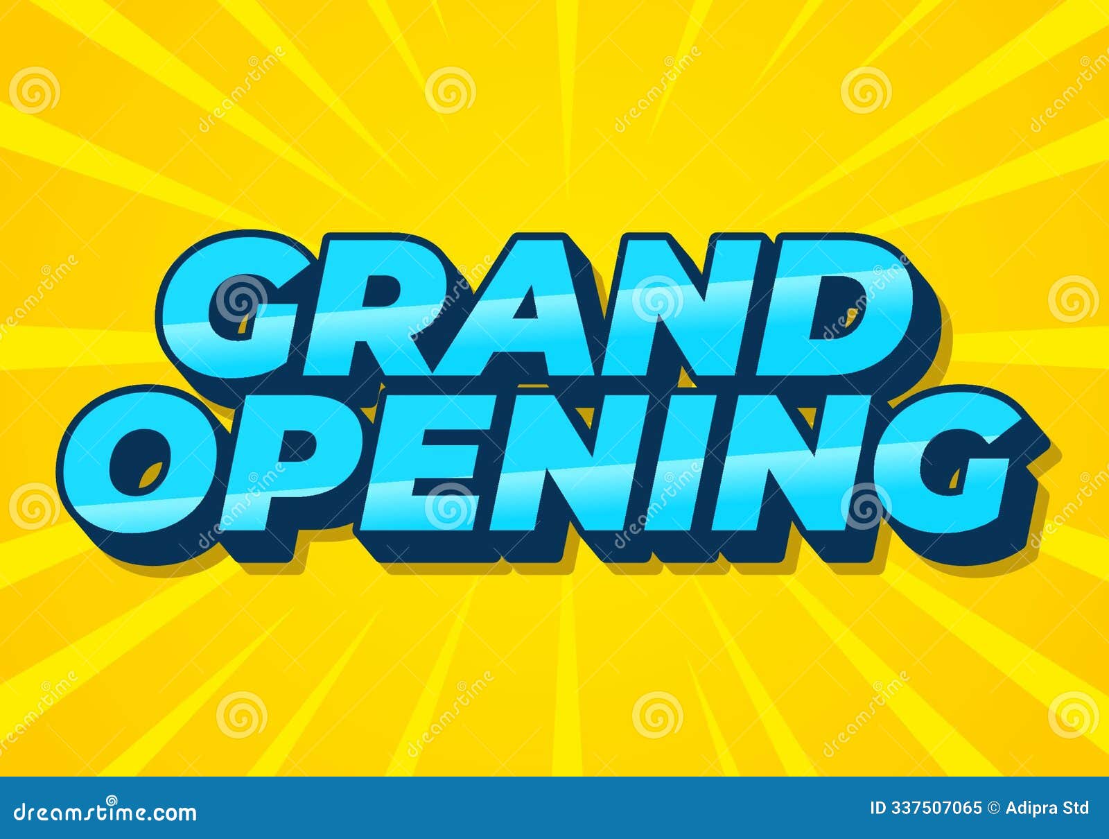 Grand Opening. Text Effect in Modern Colors with 3D Style Stock ...